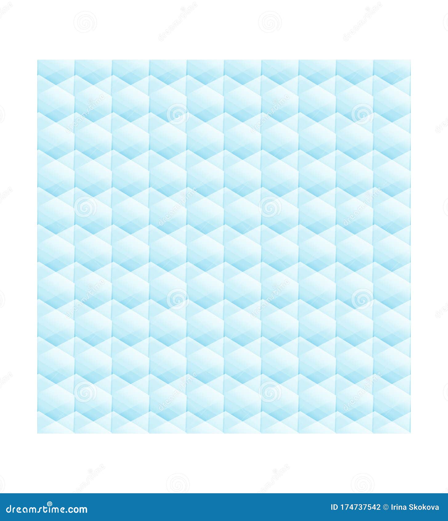 Vector Light Blue Seamless Texture. 3d Cubes Tile Web Background Stock ...