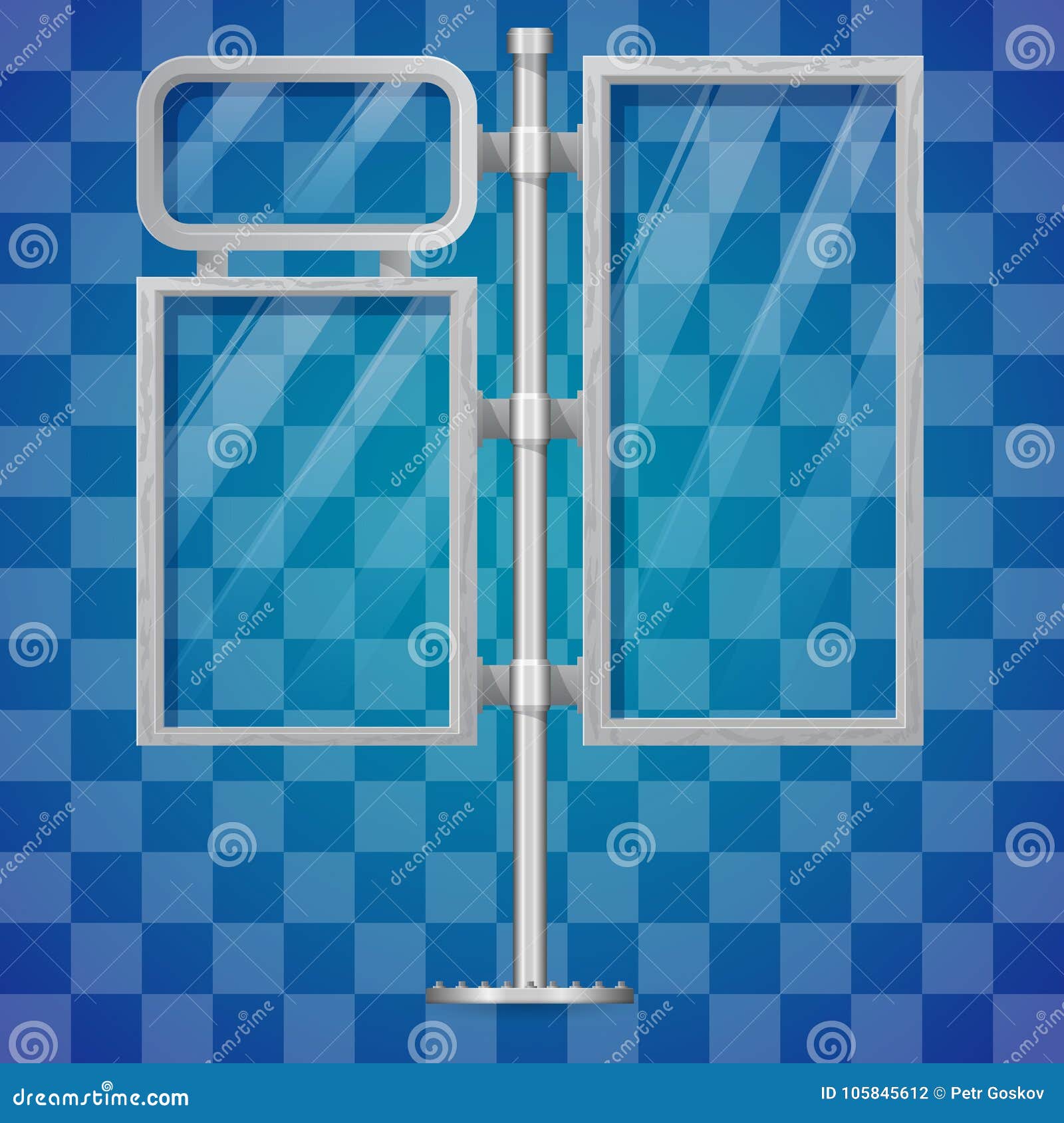 Vector Light Box with Chrome Stand Stock Vector - Illustration of ...