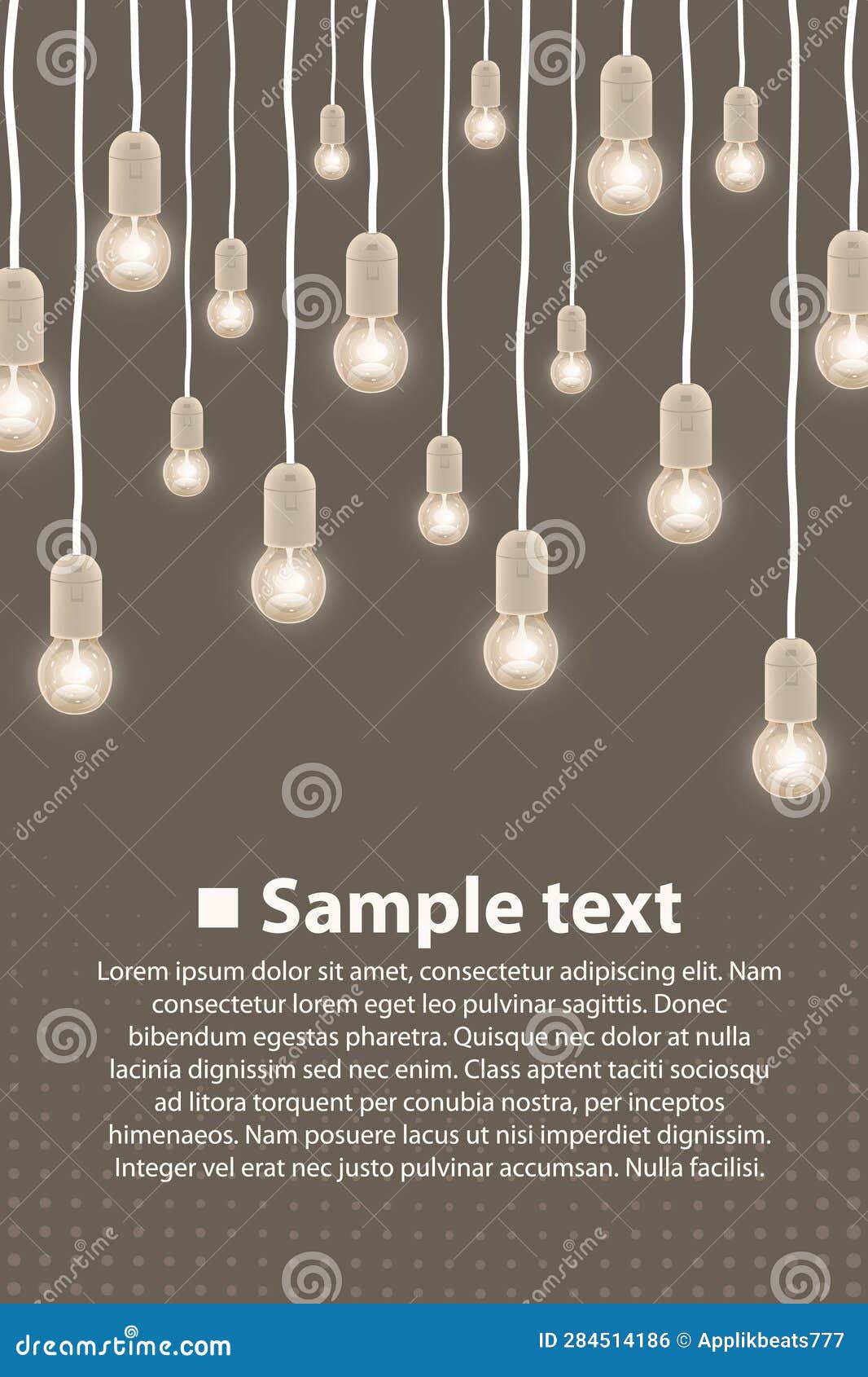 Vector Light Bulb on Background Stock Vector - Illustration of ...