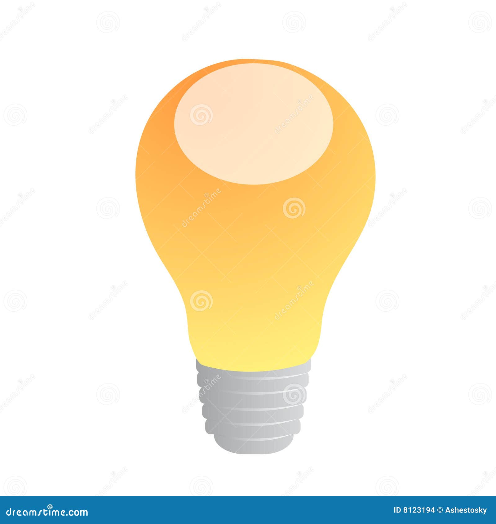Vector Light Bulb Illustration Stock Vector - Illustration of home ...
