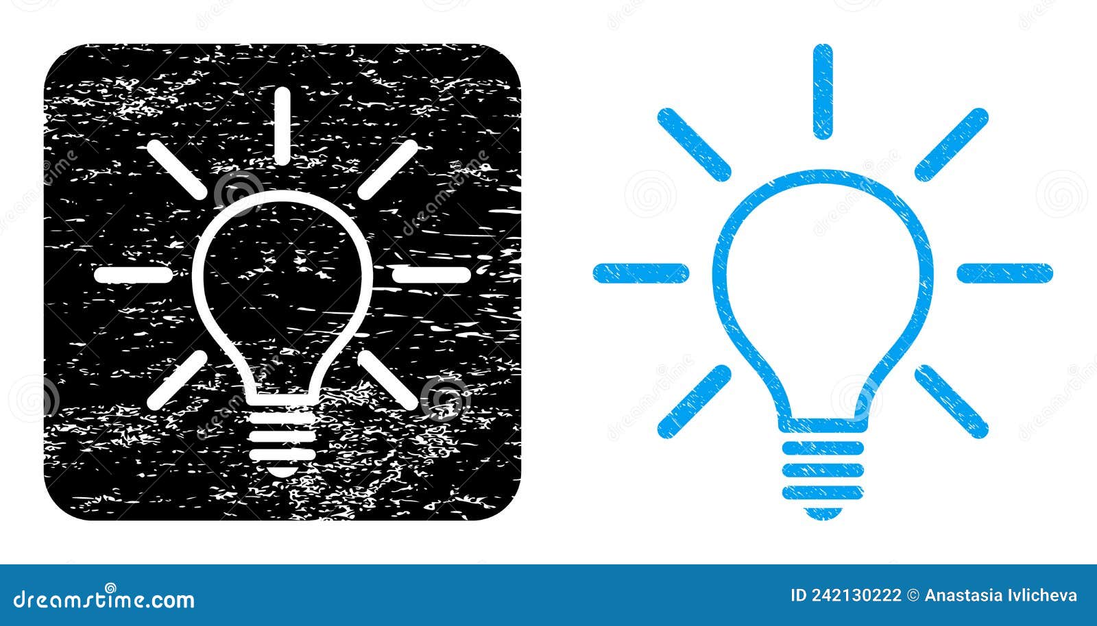 Grunge Light Bulb Hole Watermark Stock Vector - Illustration of seal ...