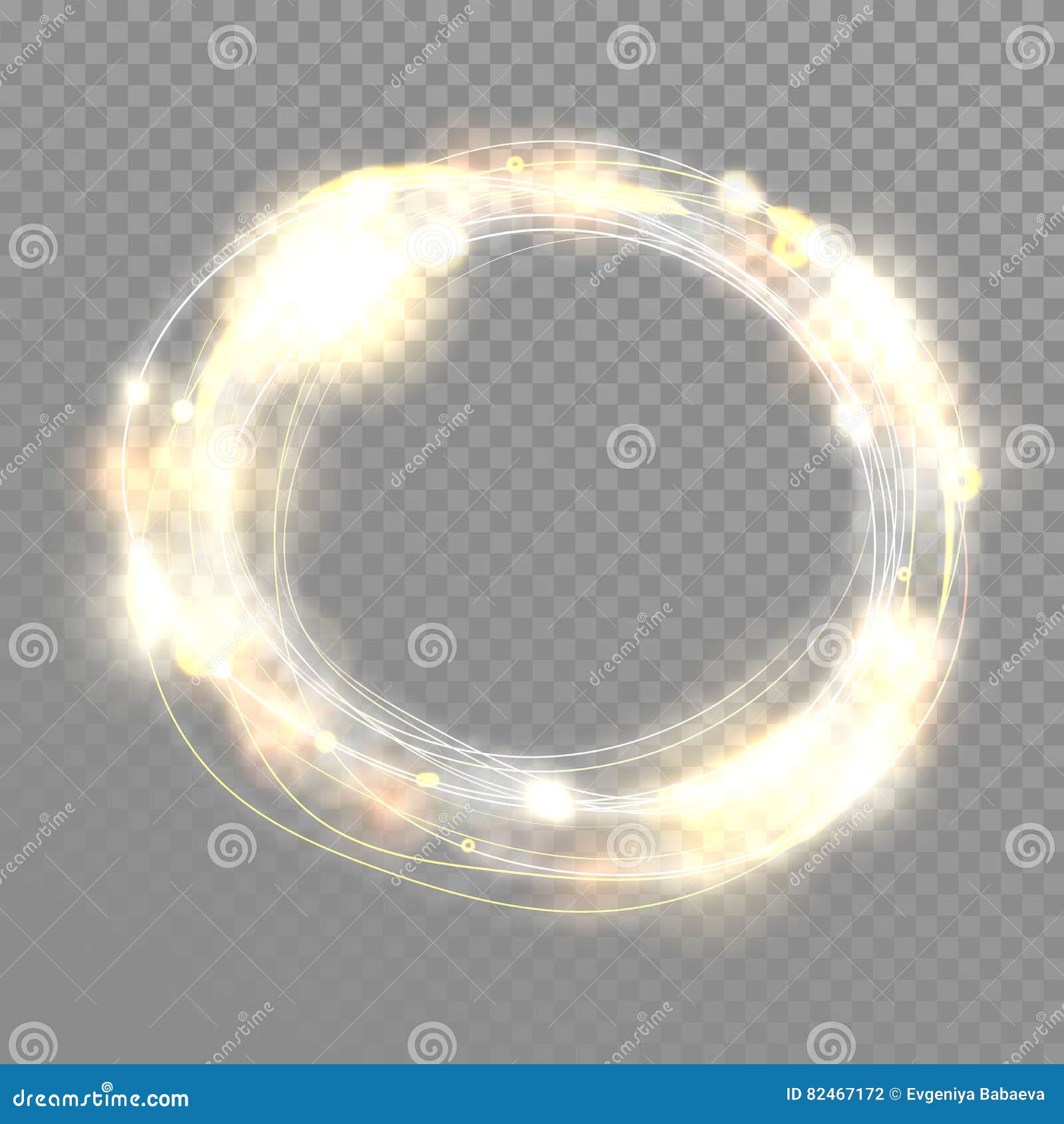 Vector light circle. stock vector. Illustration of flying - 82467172
