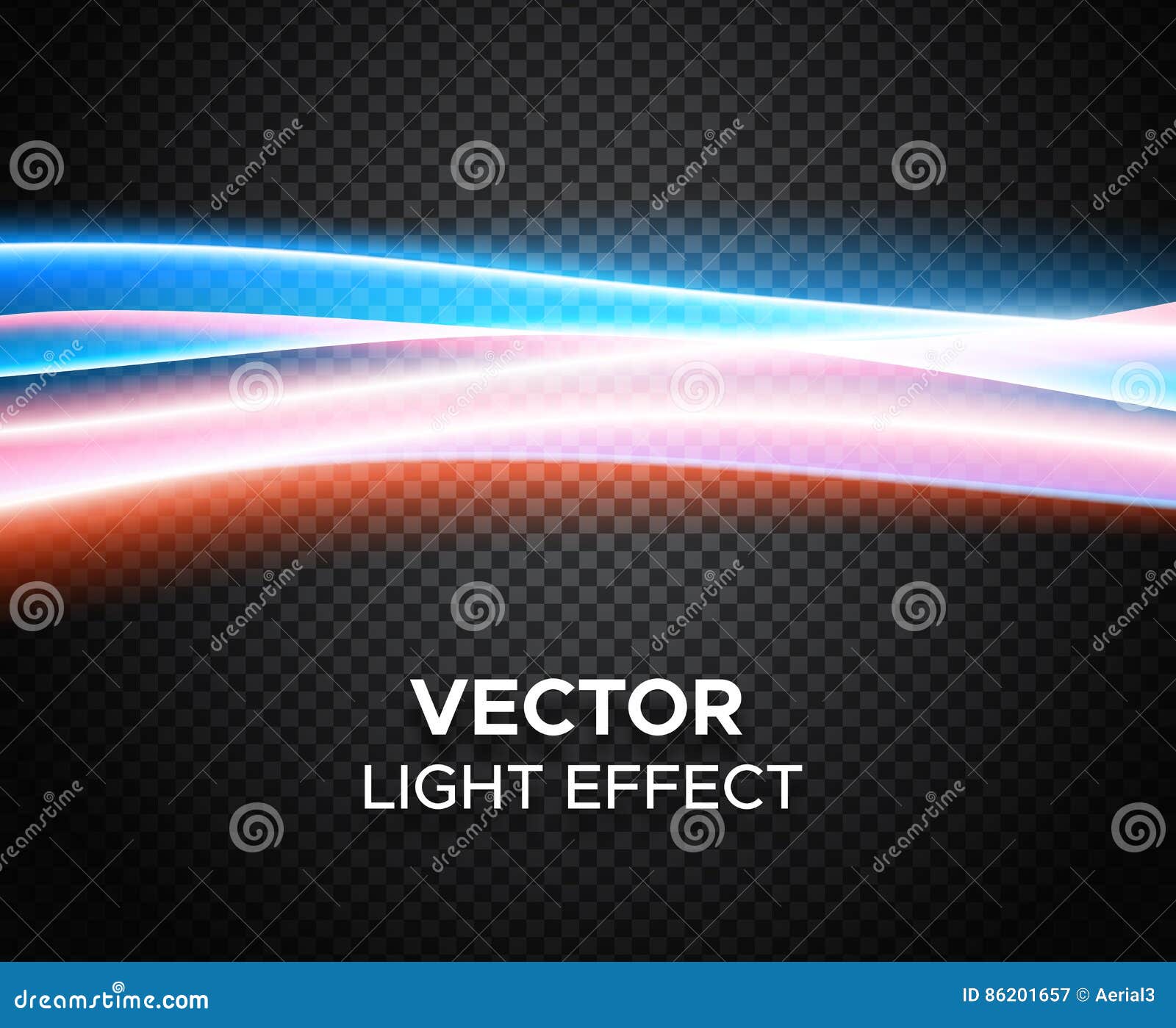 Vector Light Effect on Checkered Background Stock Vector - Illustration ...