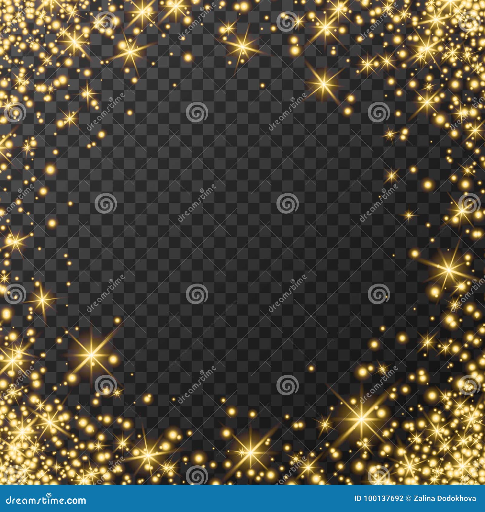 Vector Light Effect on Transparent Background, Glowing Design Element ...