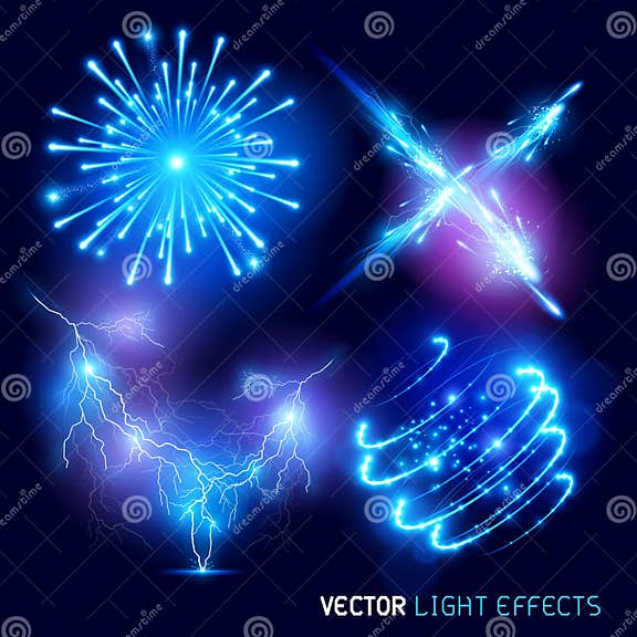 Vector Light Effects stock vector. Illustration of energy - 42793039