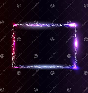 Vector Light Electric Frame Stock Vector - Illustration of ampere ...