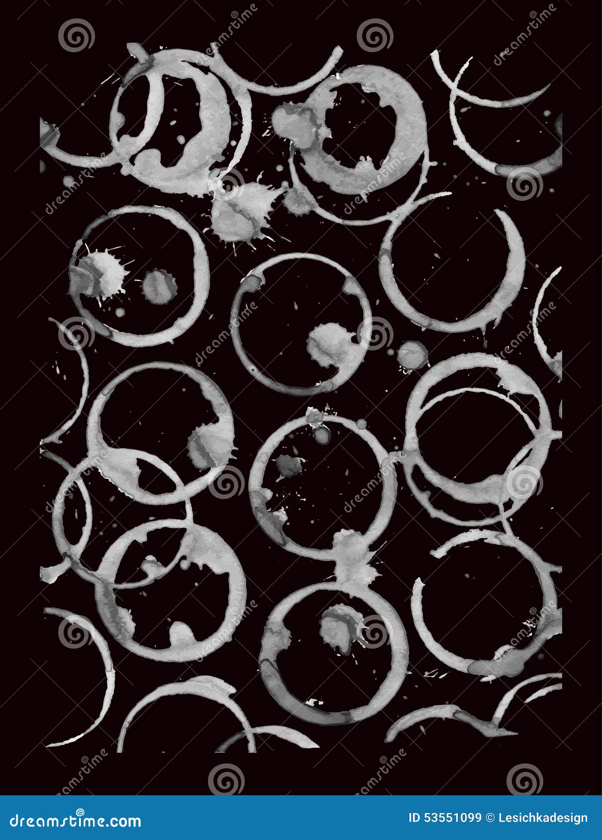 Vector Light Marks Isolated on Black Background. Stock Vector ...