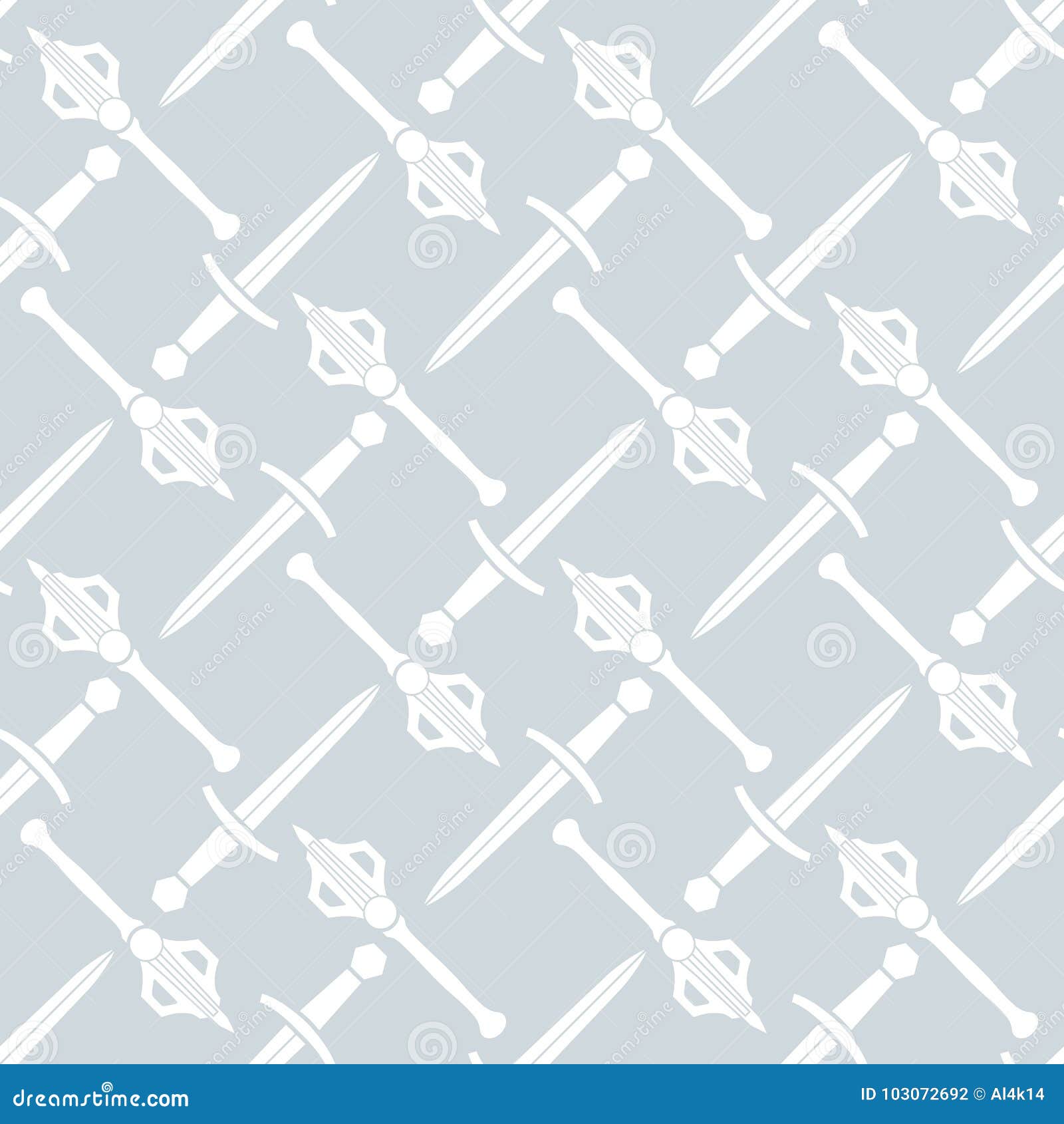 Medieval Cold Steel Arms Pattern Stock Vector - Illustration of cartoon ...
