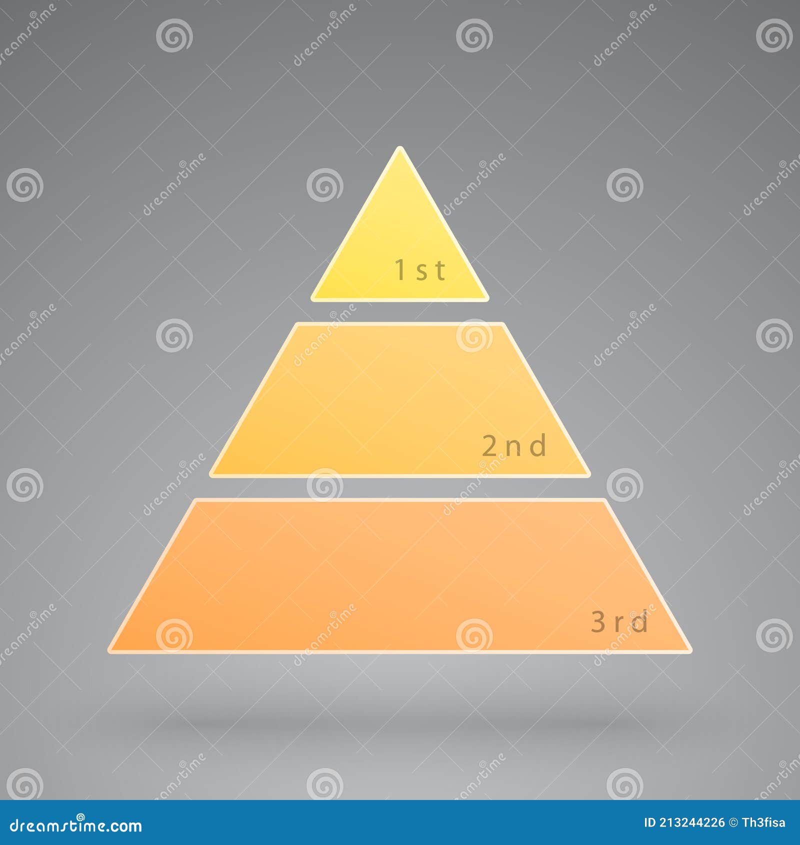 Vector Light Orange Infographic Pyramid Concept Stock Vector ...