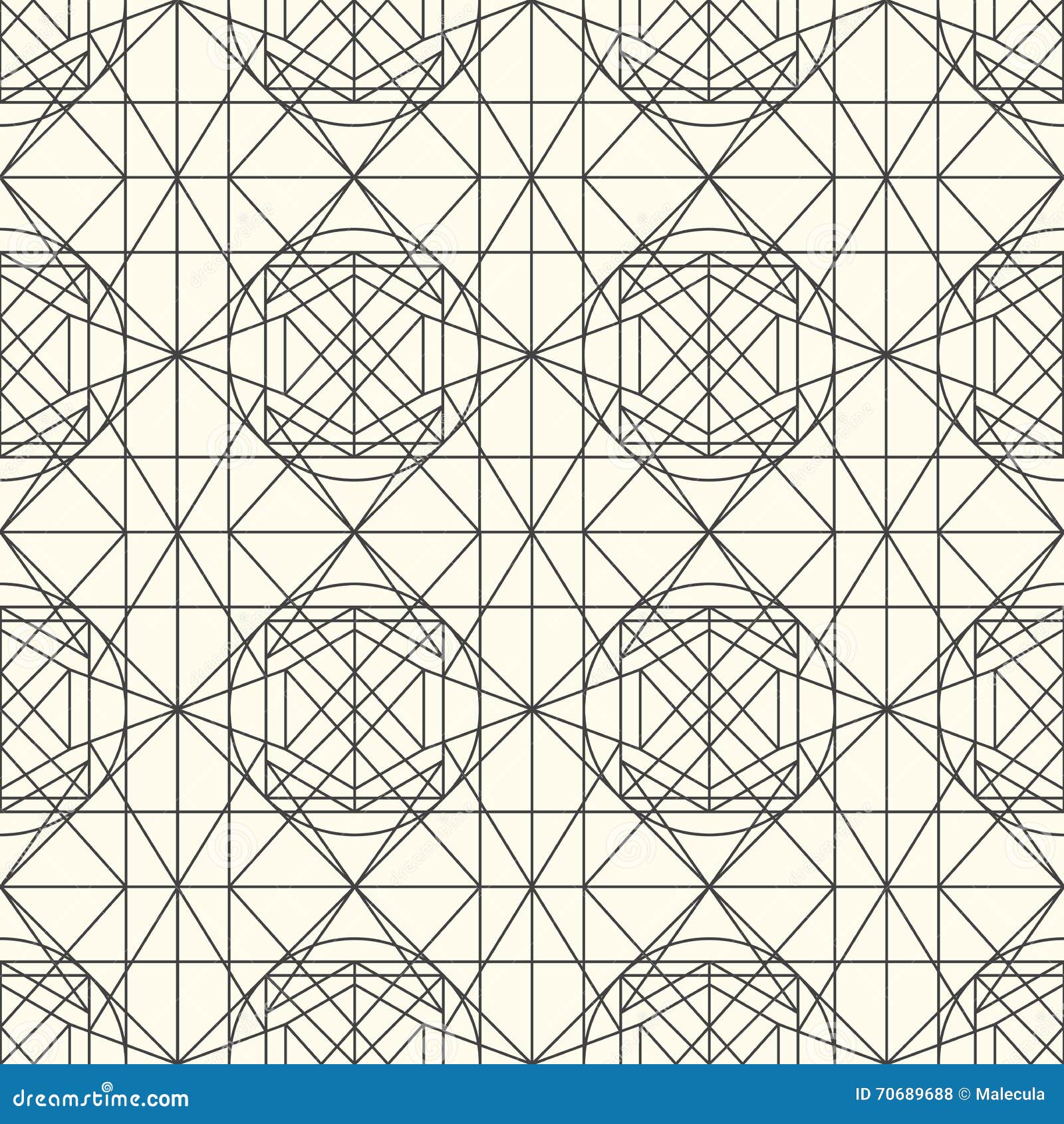 Vector Light Seamless Pattern with Interweaving of Thin Lines. Stock ...