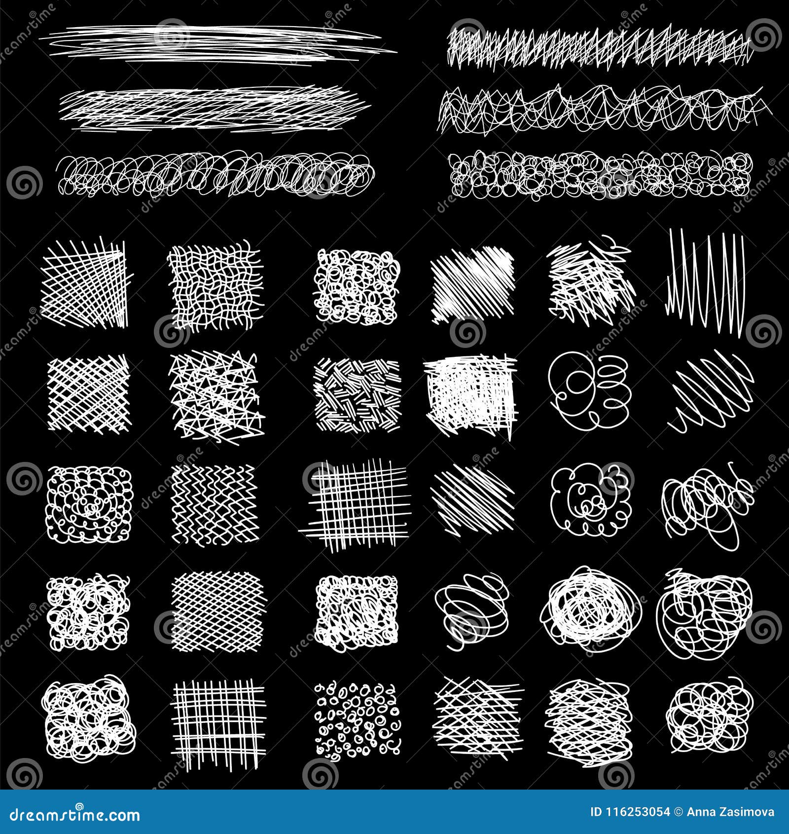 Vector Light Set of Hand Drawn Scribble Line Shapes. . Set of Hand ... Vector Light Set of Hand Drawn Scribble Line Shapes. . Set of Hand ...