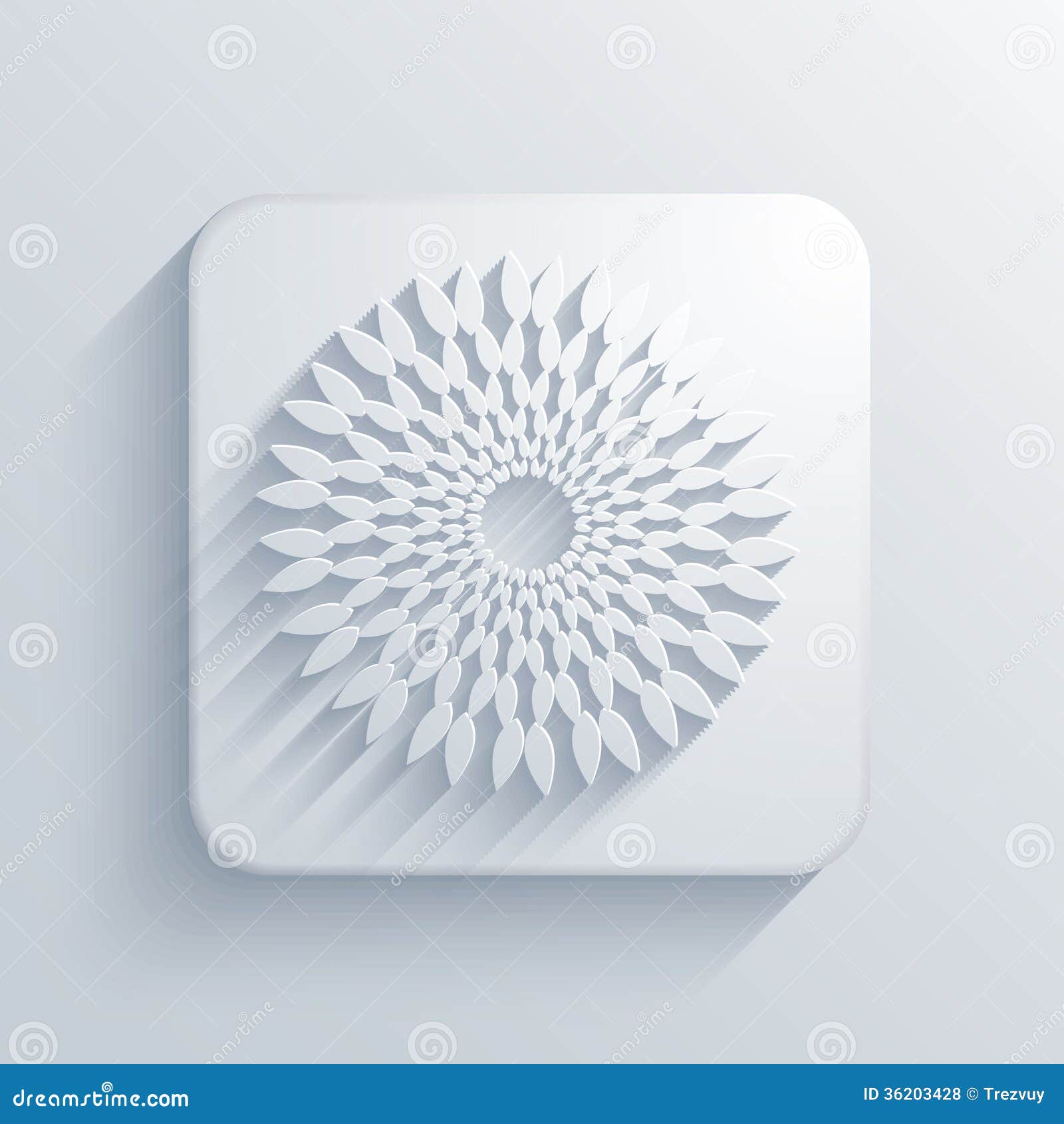 Vector Light Square Icon. Eps10 Stock Vector - Illustration of element ...