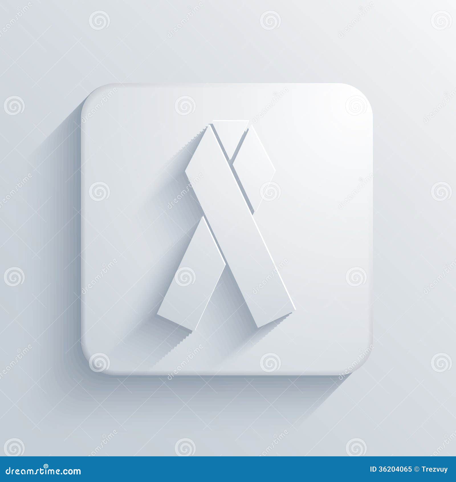 Vector Light Square Icon. Eps10 Stock Vector - Illustration of ...