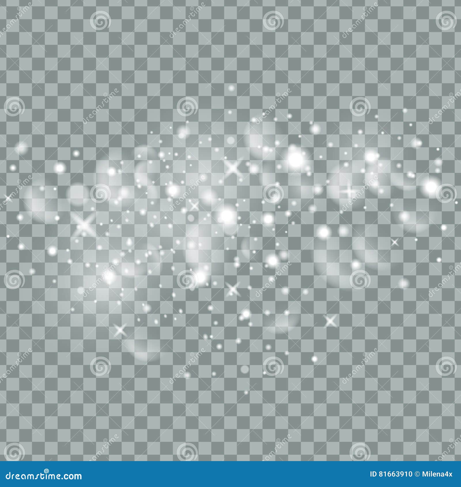 Vector Light Trace with Star Glitter Stock Vector - Illustration of ...