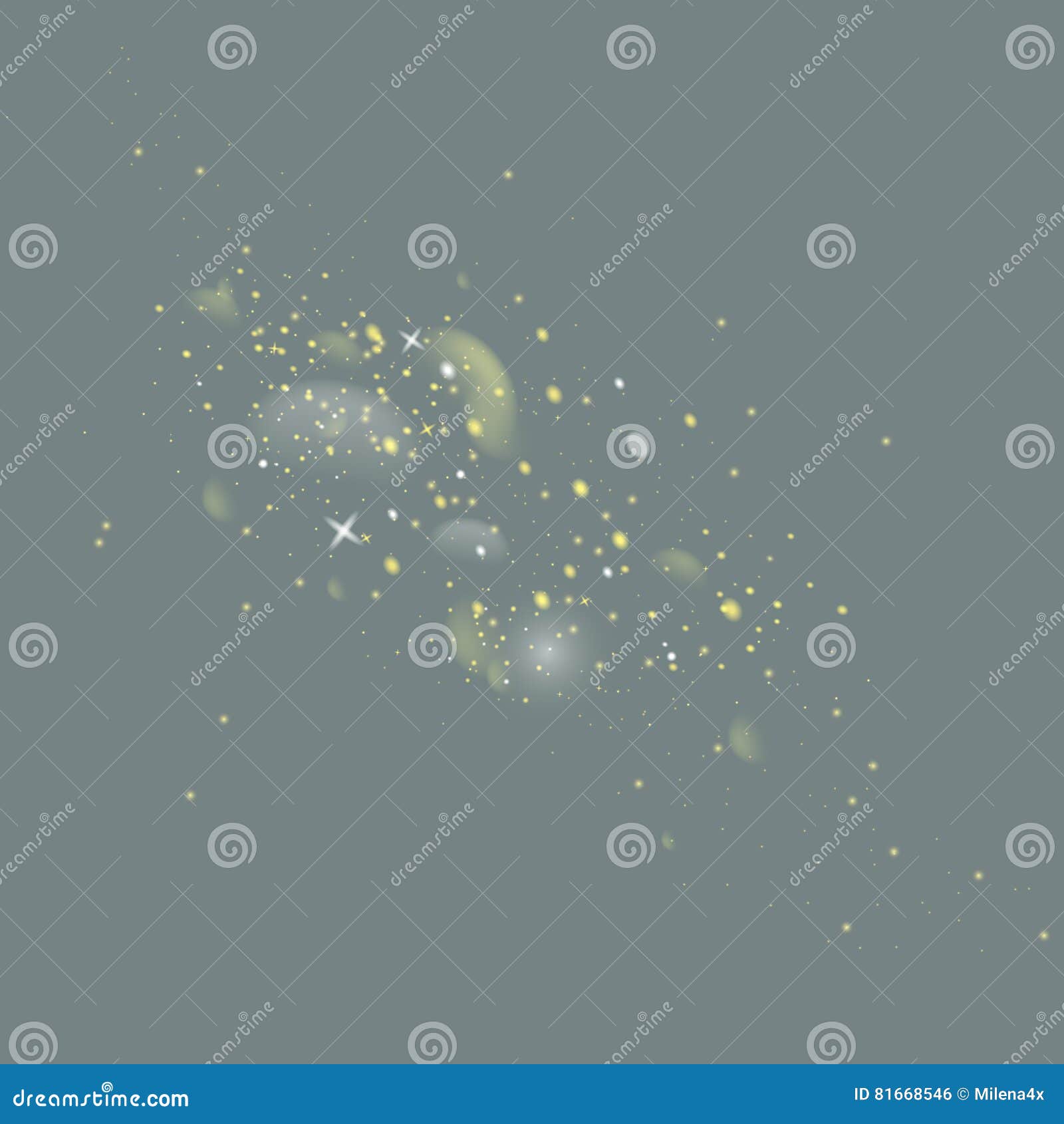Vector Light Trace with Star Glitter Flare Magic Effect. Stock Vector ...