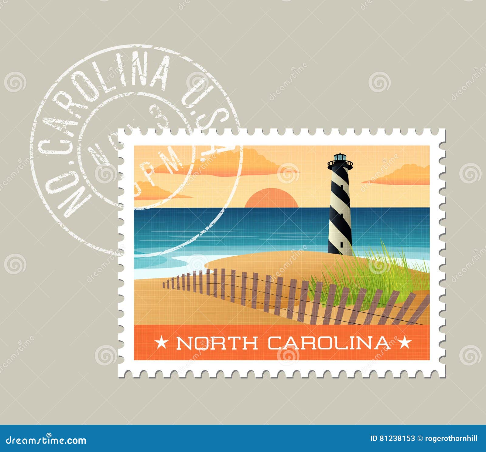 Outer Banks Stamp Stock Illustrations – 1 Outer Banks Stamp Stock ...