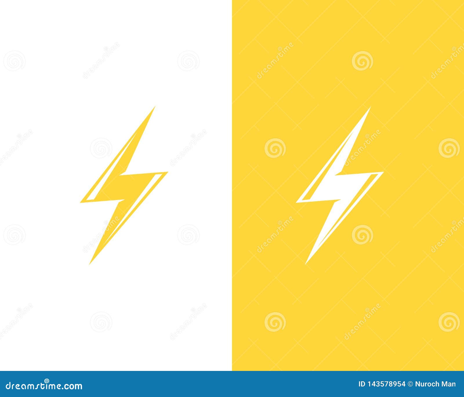 Vector - Vector Lightning Icon Stock Vector - Illustration of abstract ...