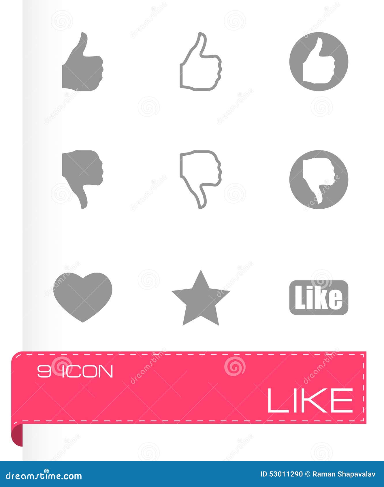 Vector Like Girly Pattern. Abstract Pink Icon Texture Seamless Design ...