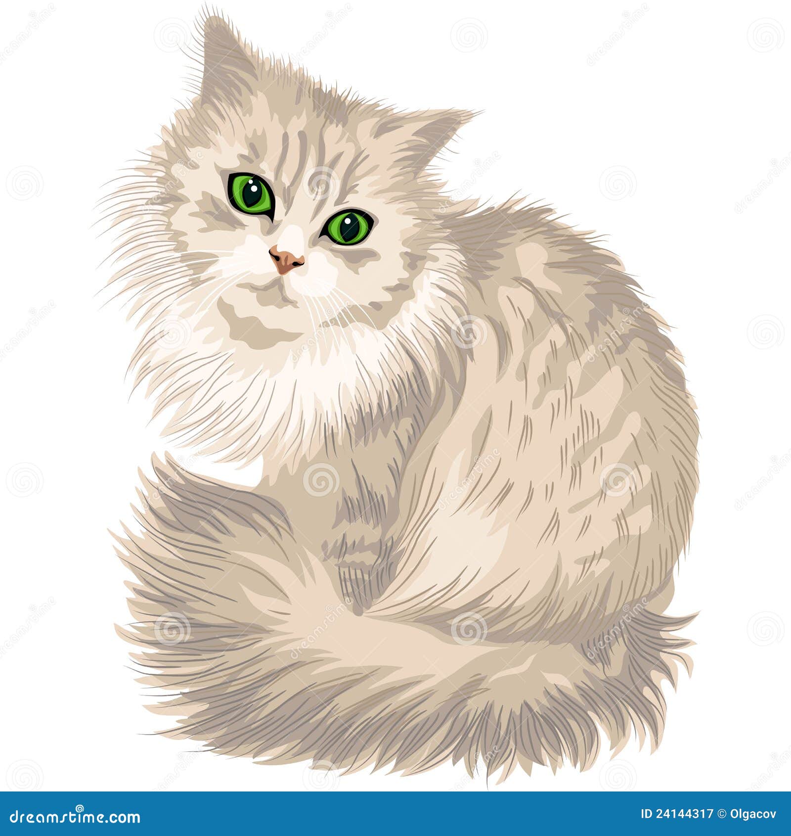 Fluffy Cute Cat Stock Illustrations – 16,636 Fluffy Cute Cat Stock ...