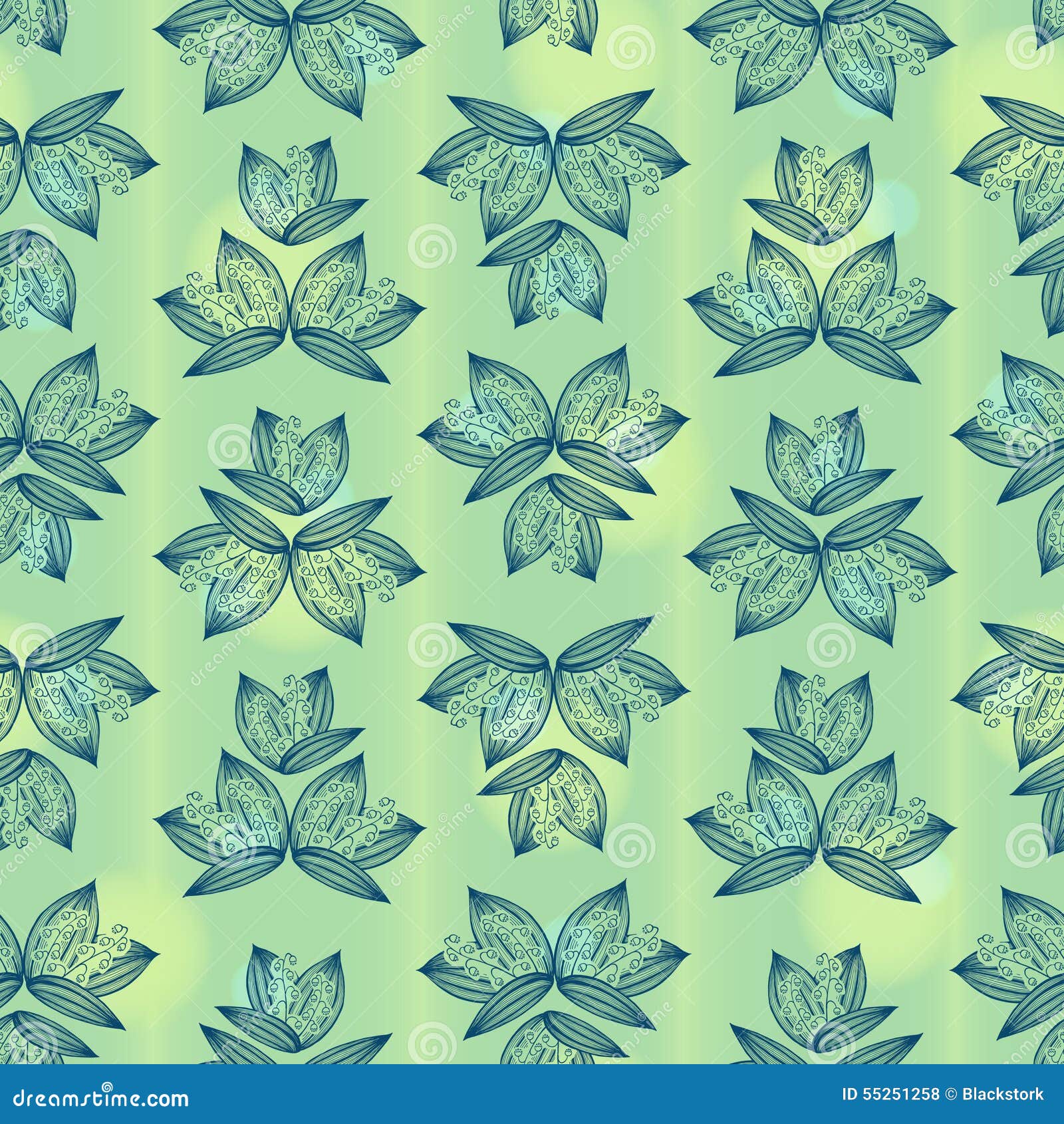 Vector Lily of the Valley Pattern Stock Vector - Illustration of floral ...