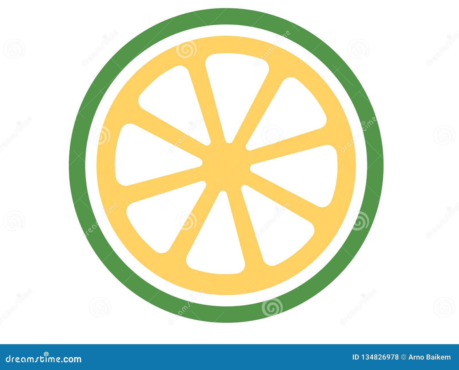 Vector Lime Logo on a White Background Stock Illustration ...
