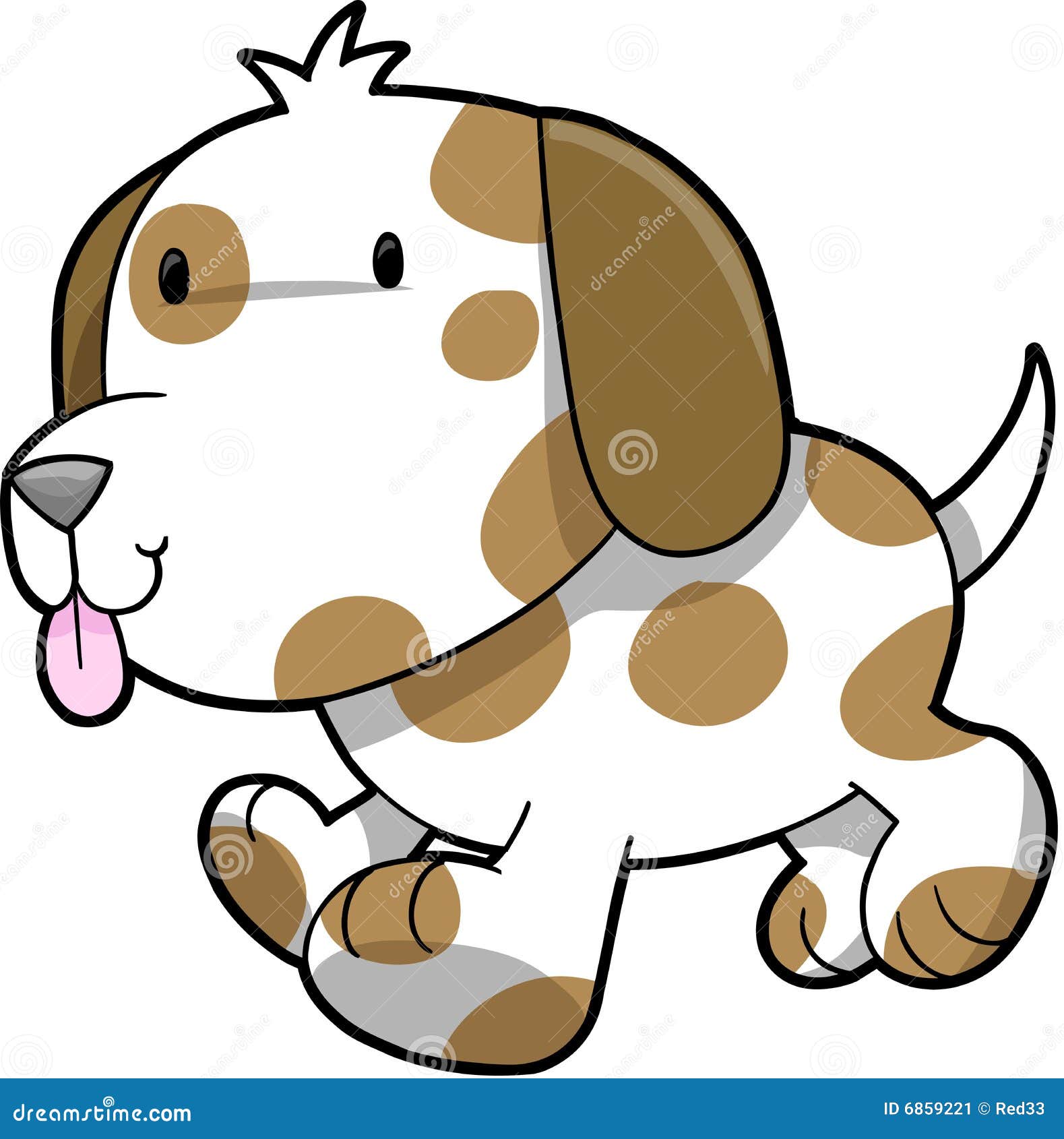 Vector Lindo Del Perro De Perrito Ilustración del Vector - Ilustración ...