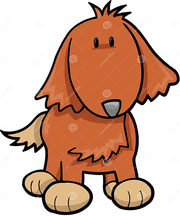 Vector Lindo Del Perro De Perrito Ilustración del Vector - Ilustración ...