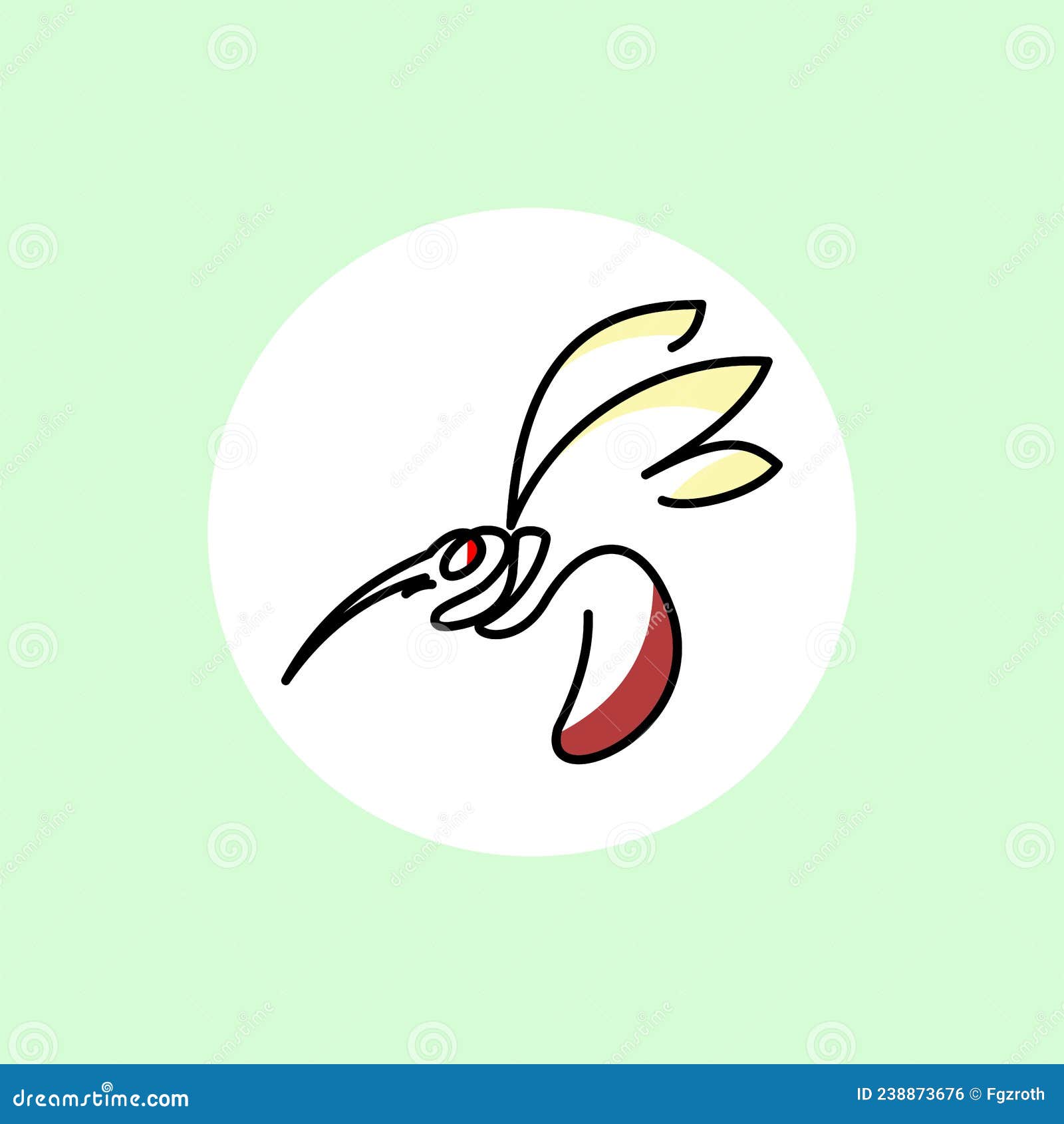 Vector Line Art Insect Logo. Vector Illustration Stock Illustration ...