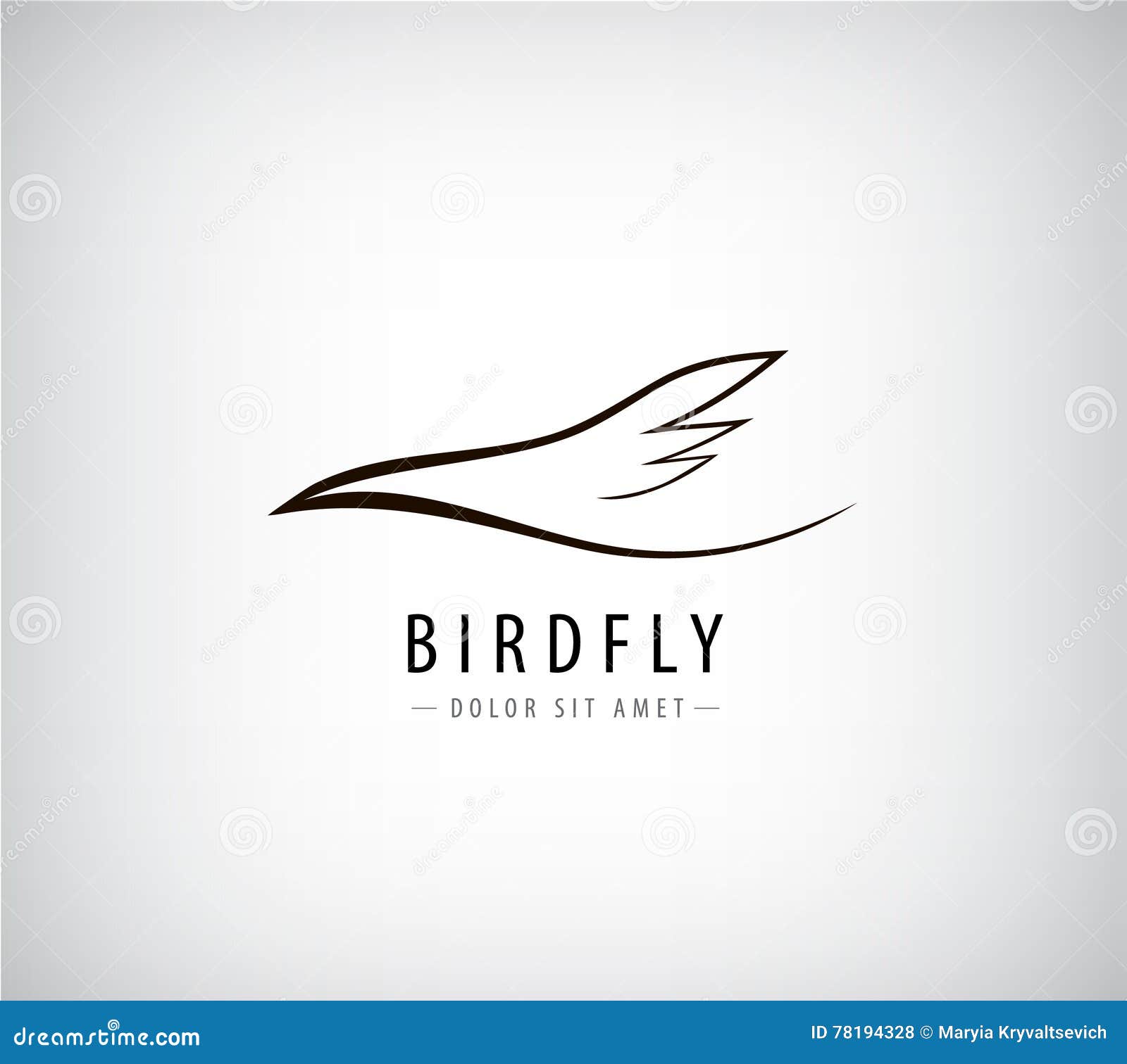 Vector Line Bird Logo, Abstract Stock Vector - Illustration of ...