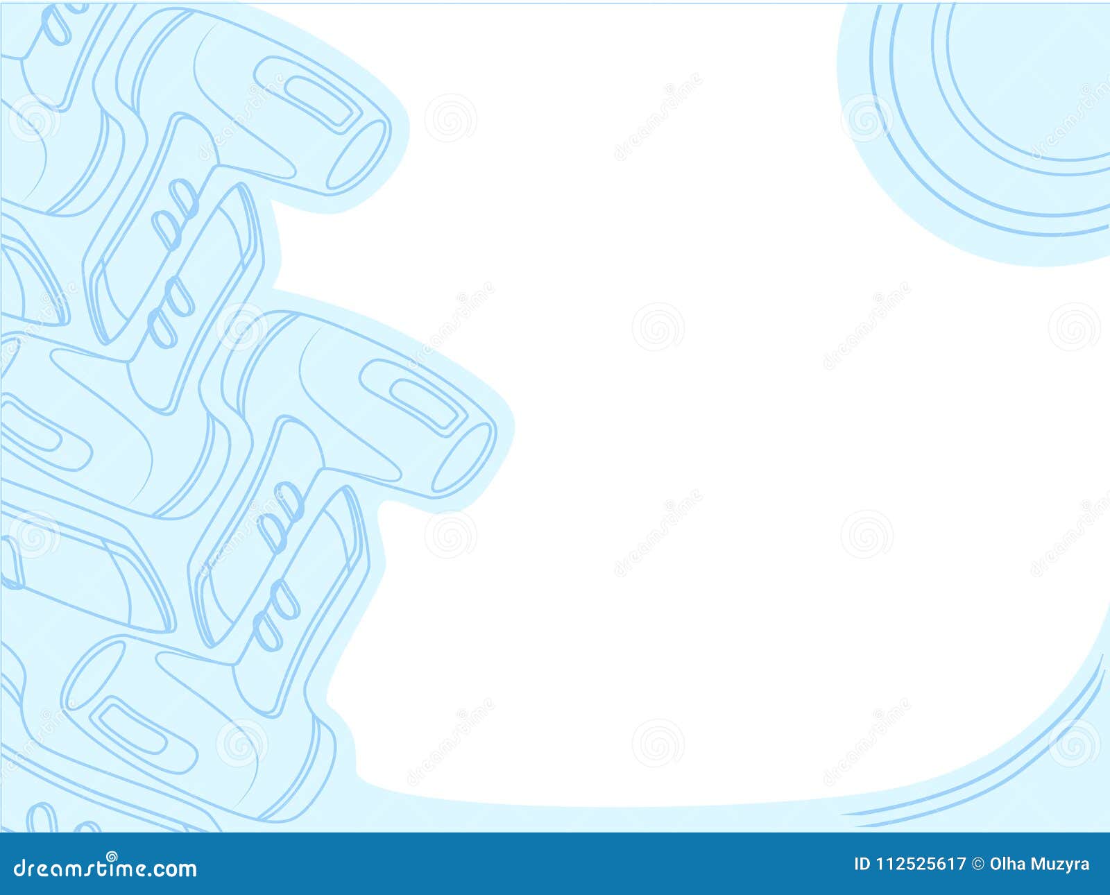 Vector Line Blue Hair Dryers Stock Vector - Illustration of girl, frame ...