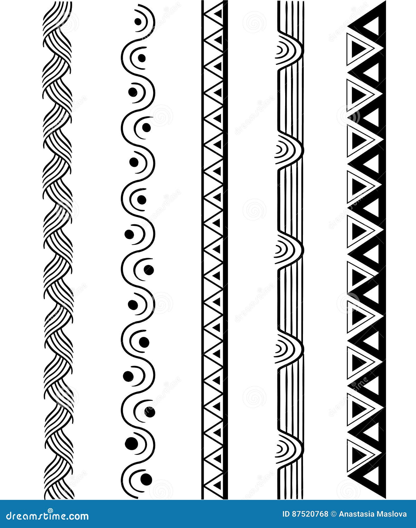 Vector Line Border Set and Geometric Design Elements. Stock ... Vector Line Border Set and Geometric Design Elements. Stock ...