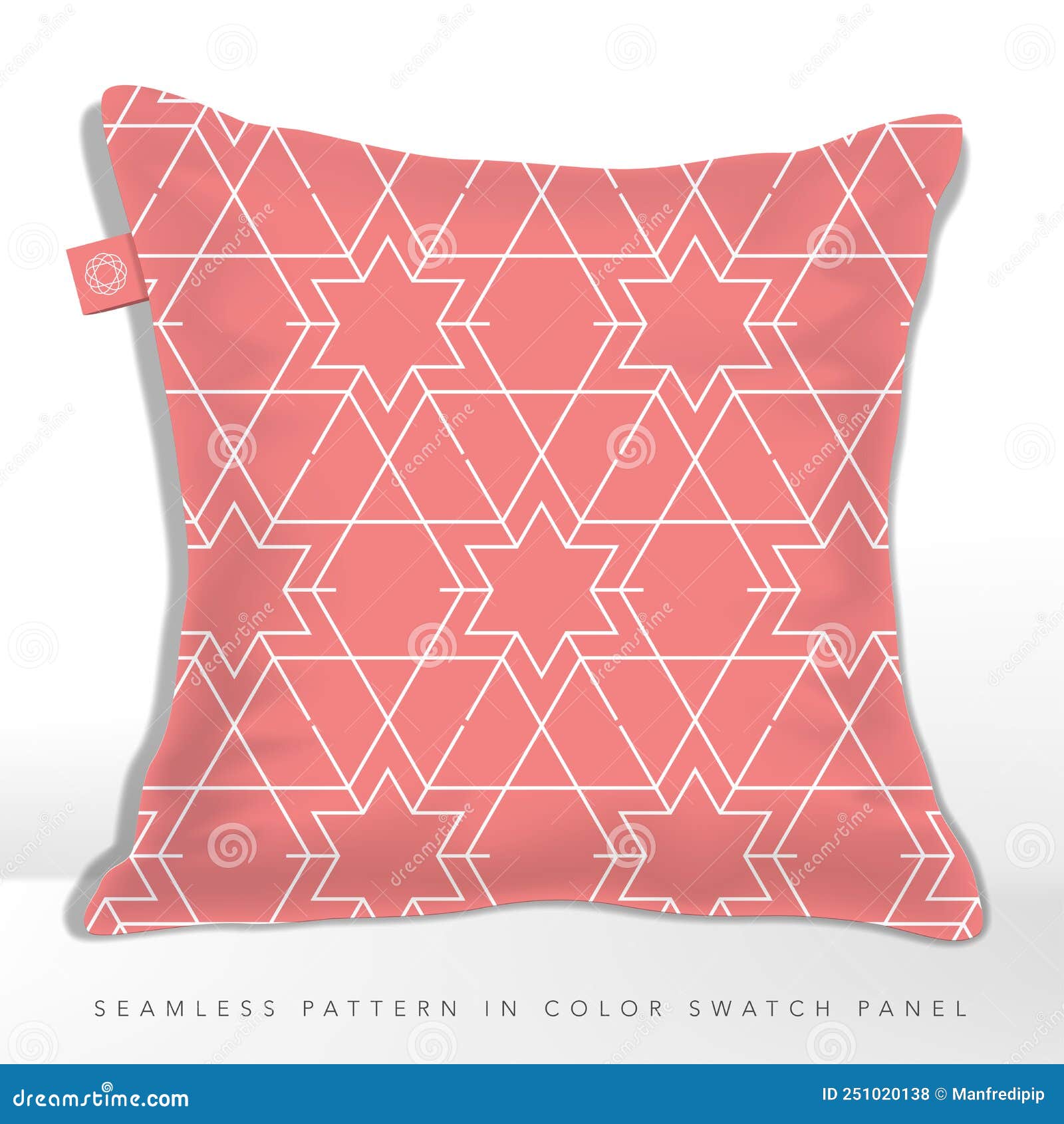 Vector Line Drawing Retro David Star Monochrome Seamless Pattern with ...