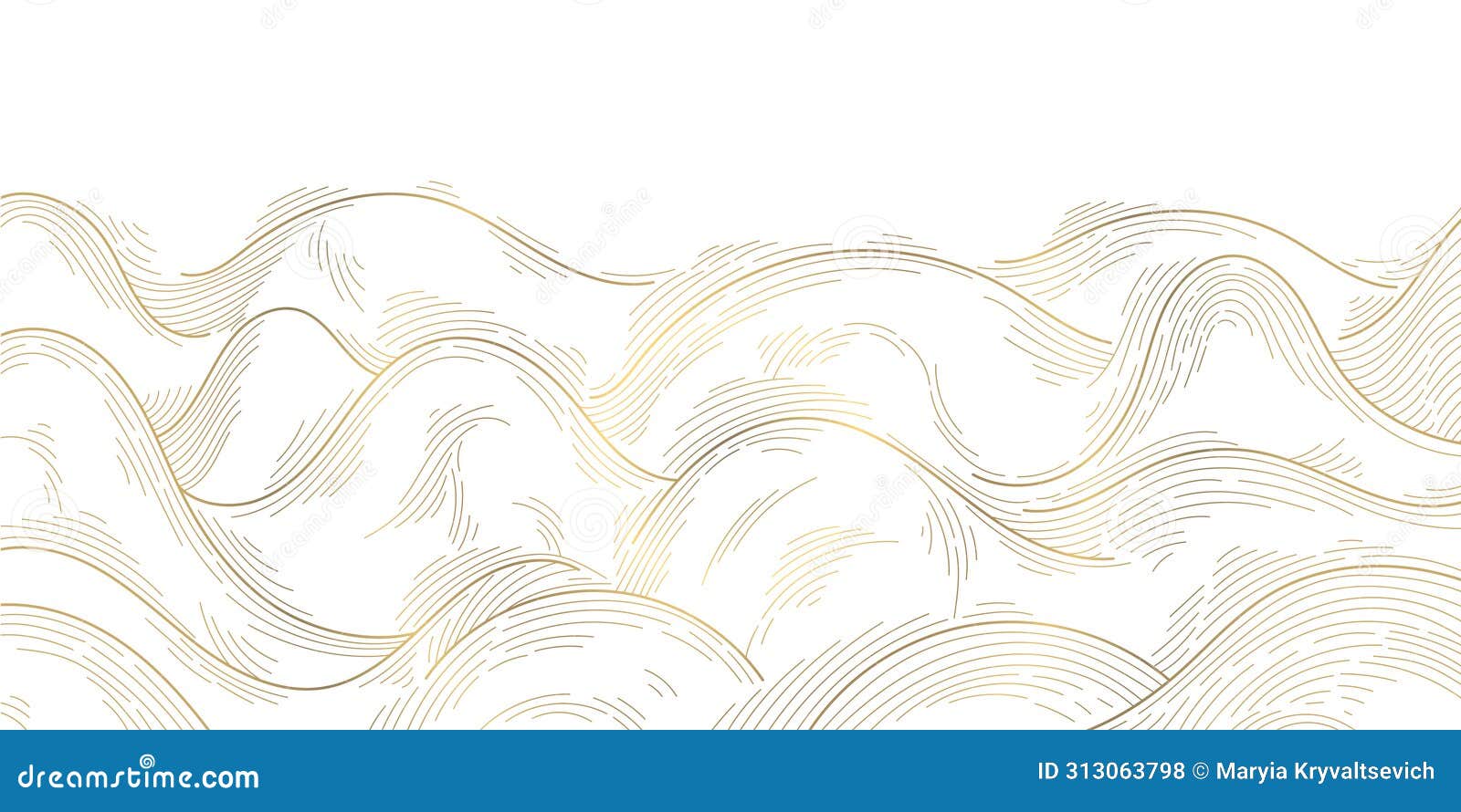 Vector Line Gold Background, Luxury Design Texture. Flow Elegant Curve ...
