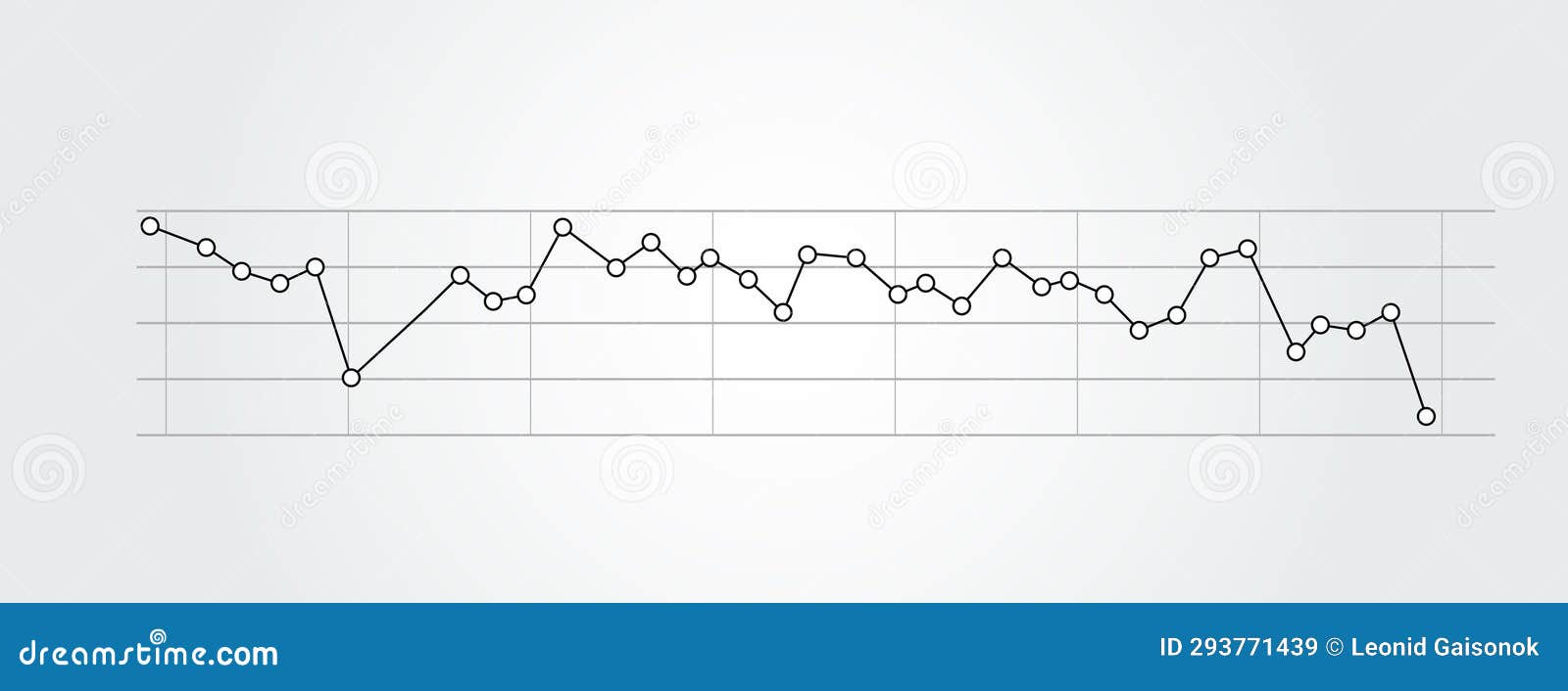 Vector Line Graph Element. Banner Diagram Concept Report Stock Vector ...