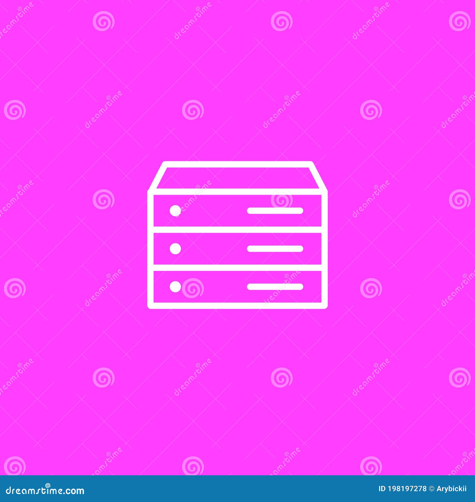 Vector Line Icon of Extra Computer Storage Stock Vector - Illustration ...