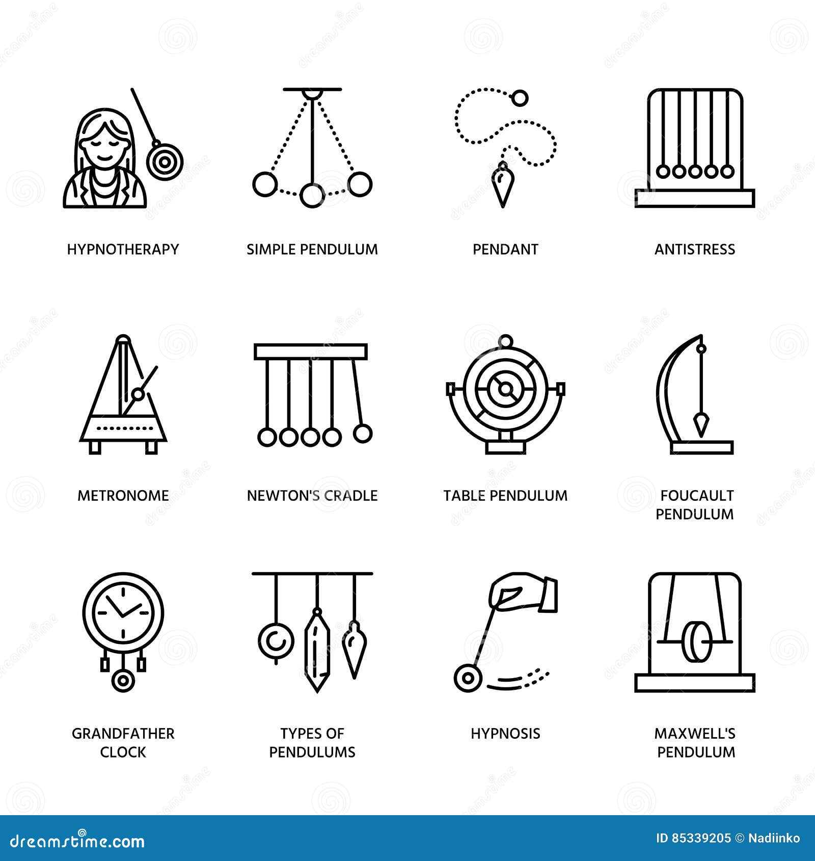 Hypnotist Pendulum In Hand Sketch Vector | CartoonDealer.com #174661612