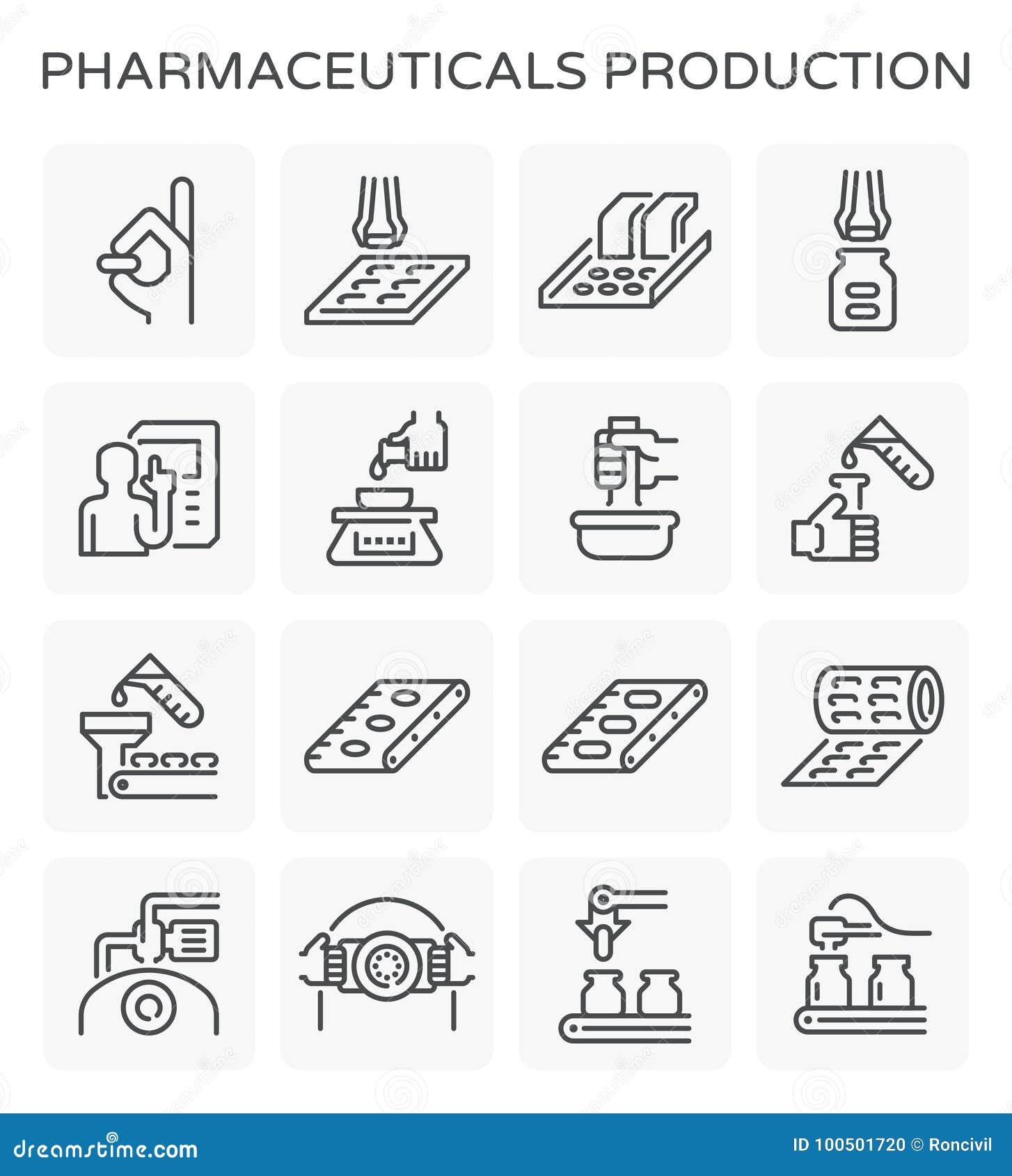 Line Packaging Pharmaceutical Stock Illustrations – 827 Line Packaging ...