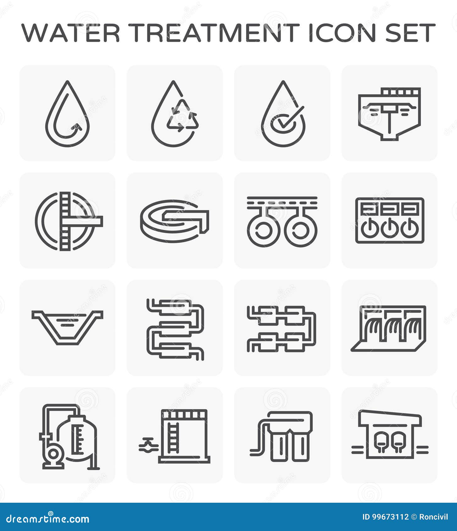 Water treatment icon stock vector. Illustration of clean - 99673112