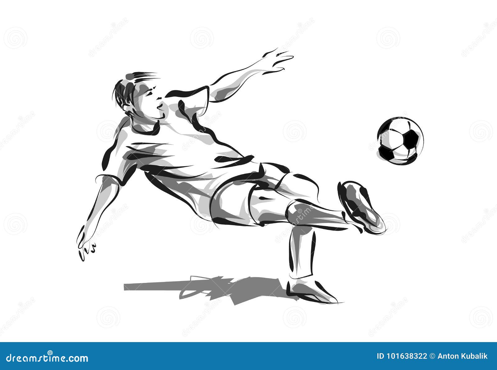 Vector line sketch soccer stock vector. Illustration of activity ...