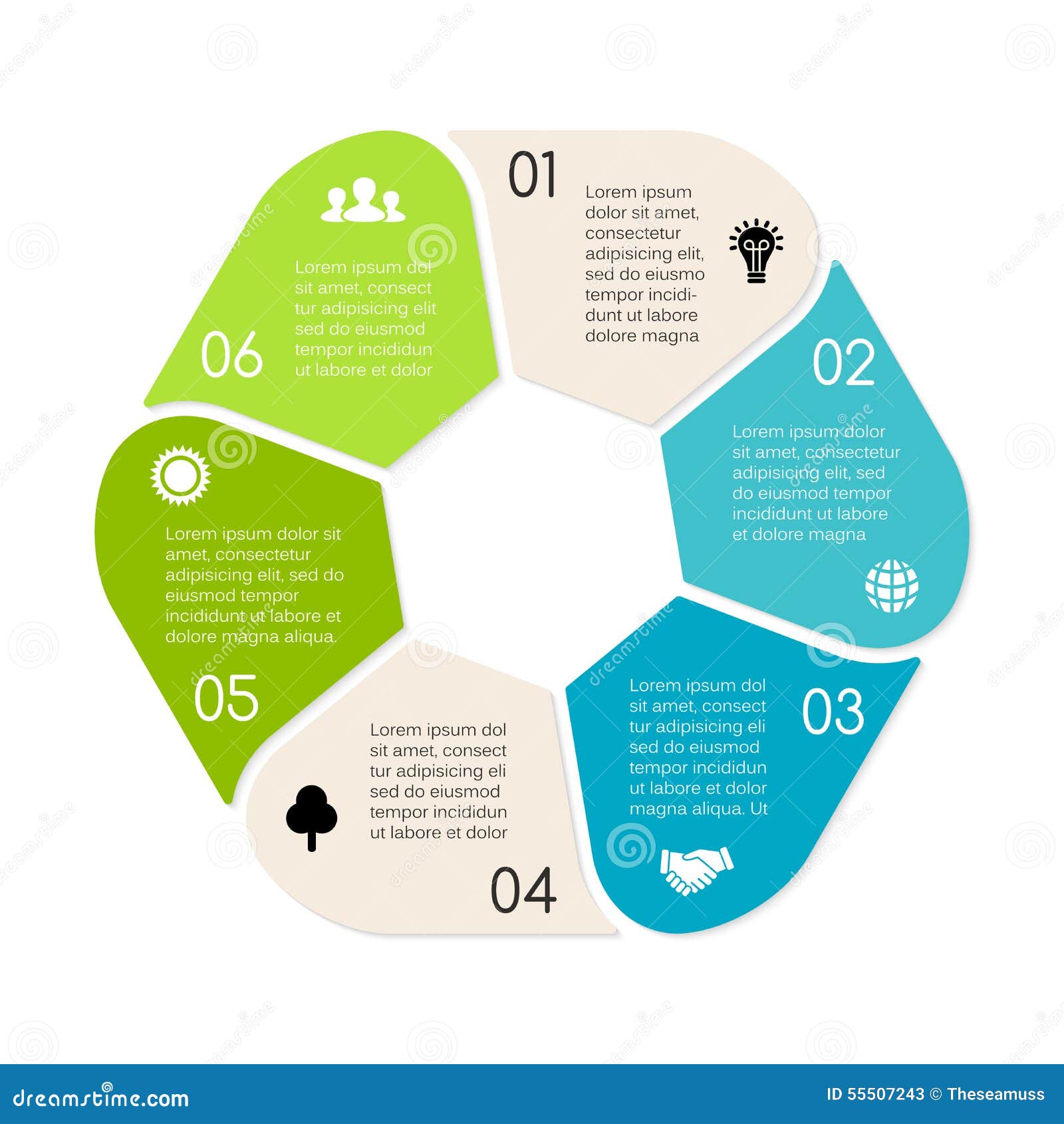 Vector Linear Circle Eco Infographic. Ecology Stock Vector ...