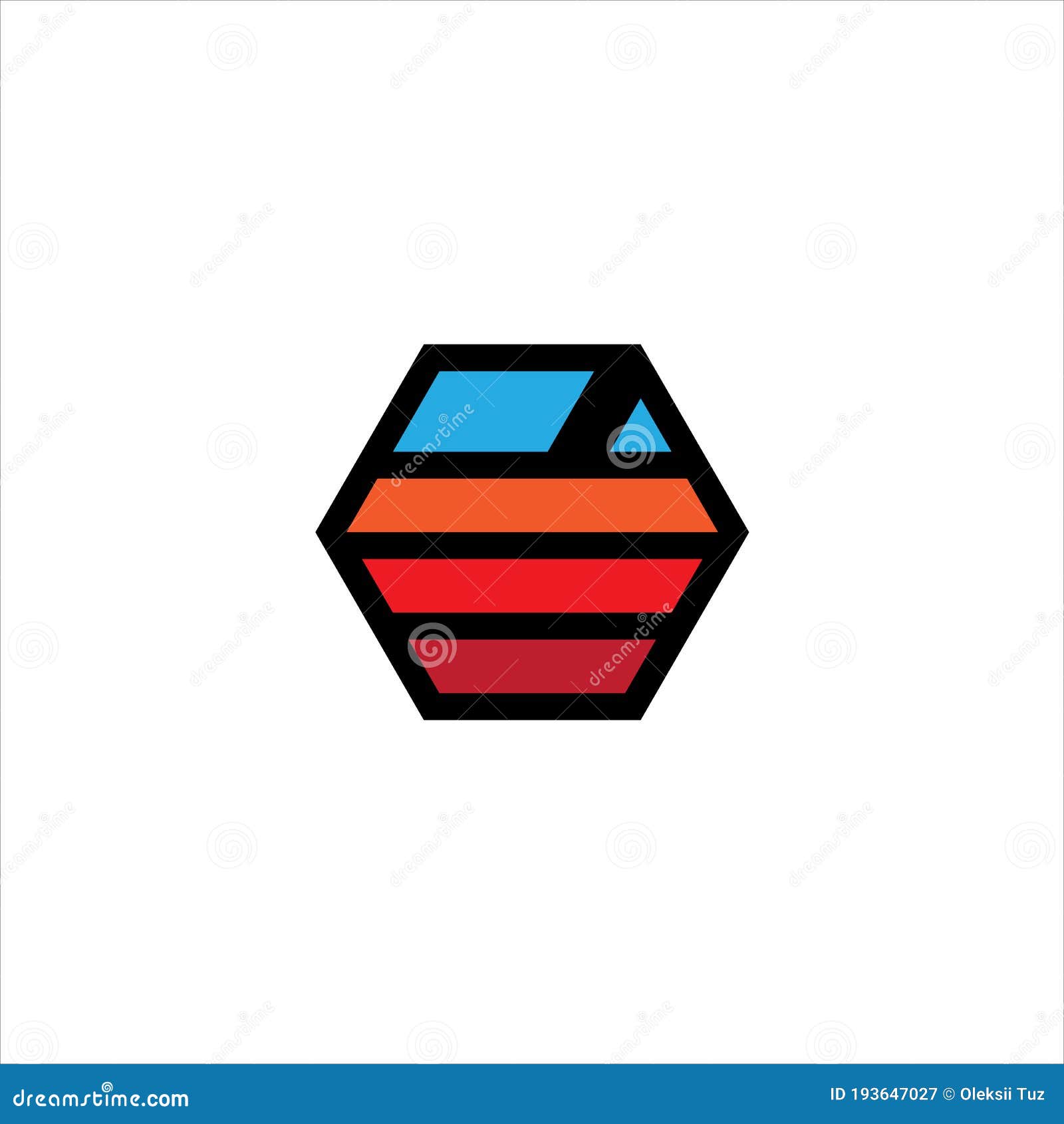Vector Linear Hexagon Logos and Design Elements Abstract Icons Stock ...