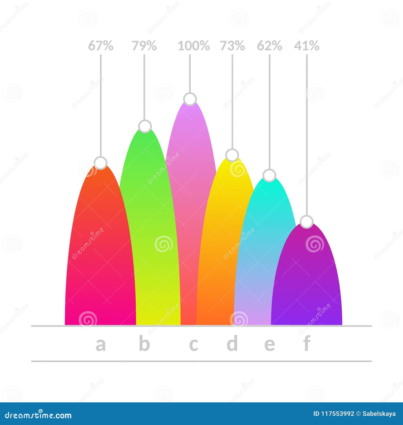 Vector Linear Histogram Bar Chart Icon Stock Vector - Illustration of ...