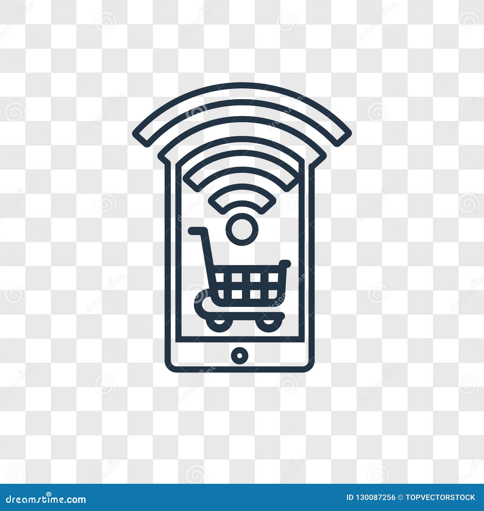 On Vector Linear Icon Isolated on Transparent Background, on ...