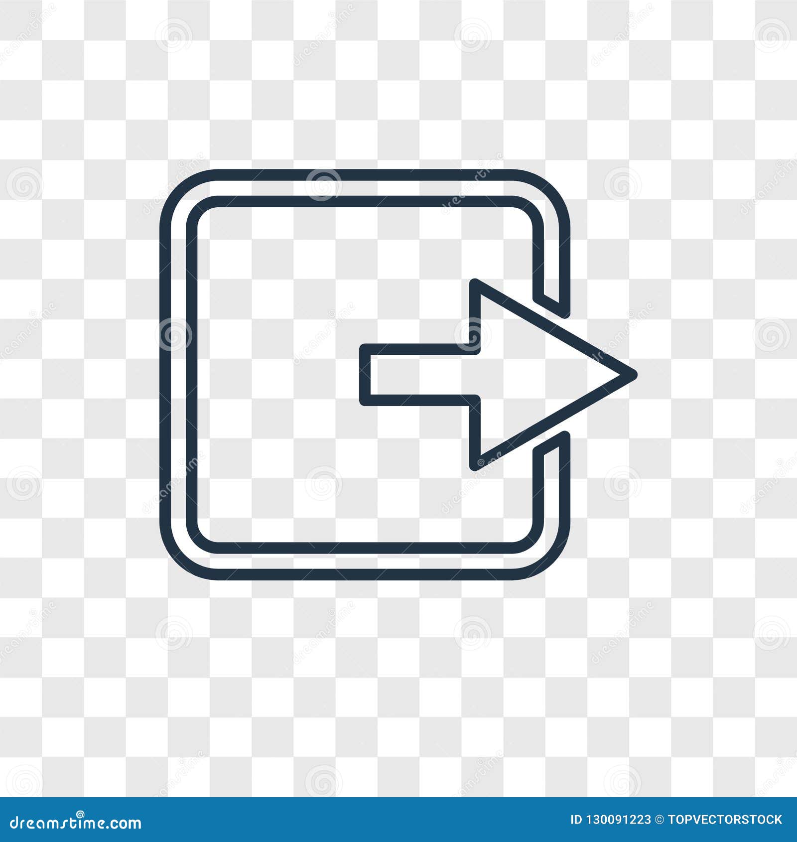 Vector Linear Icon Isolated on Transparent Background, Transpa Stock ...