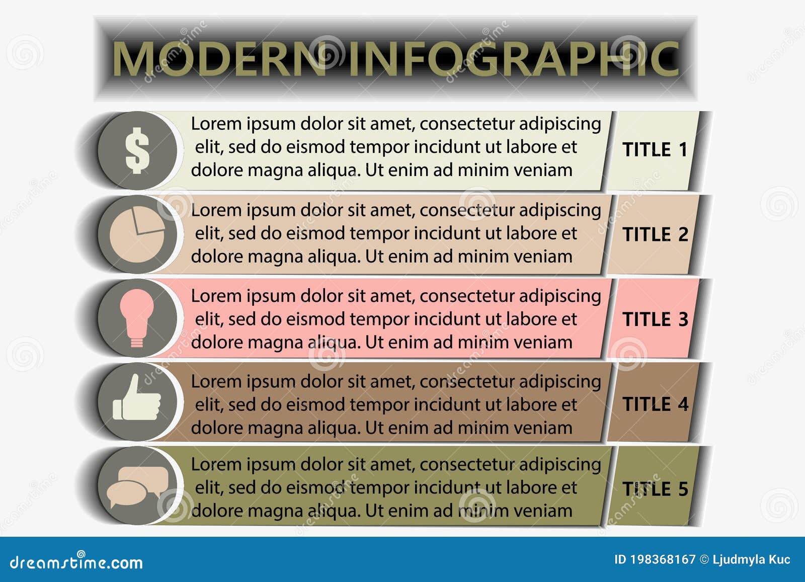 Vector Linear Infographic Template Stock Vector - Illustration of info ...