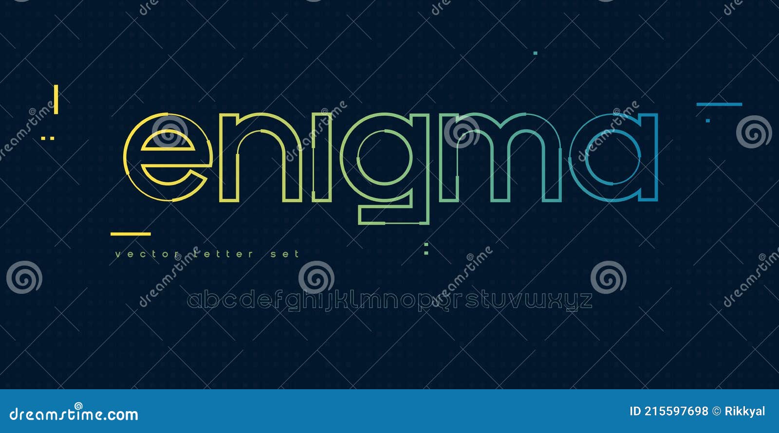 Vector Linear Lowercase Letter Set, Alphabet, Font, Typography Stock ...