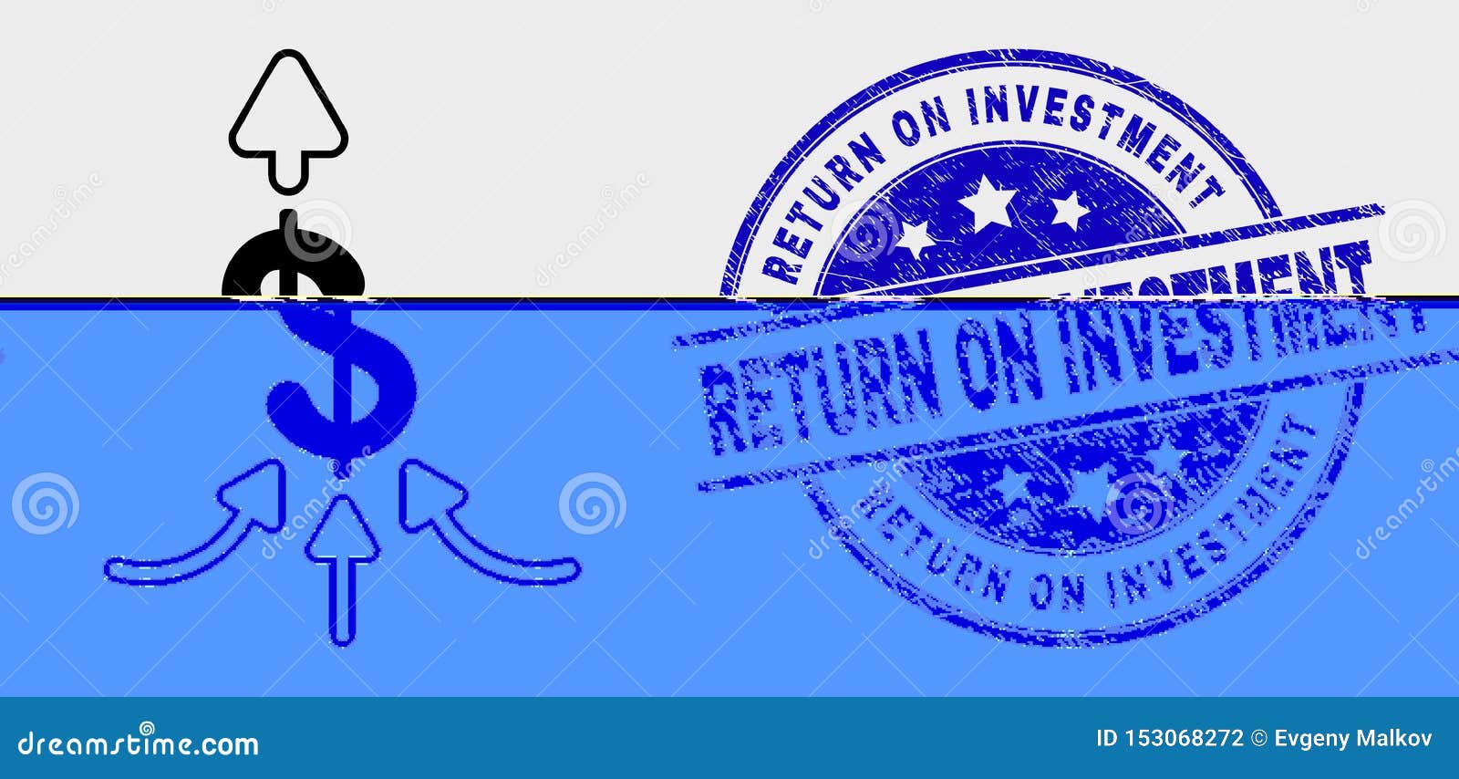 Vector Linear Payment Aggregator Icon and Scratched Return on ...