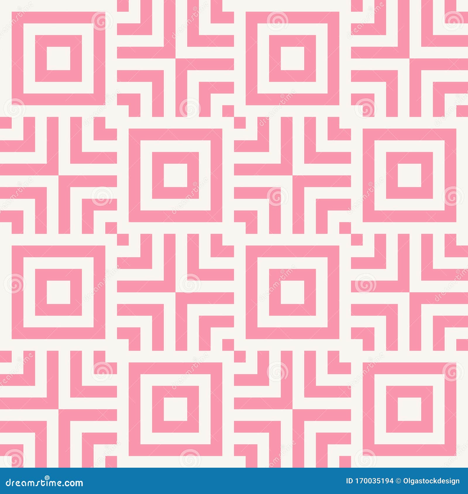 Vector Linear Pink and White Geometric Seamless Pattern with Lines ...