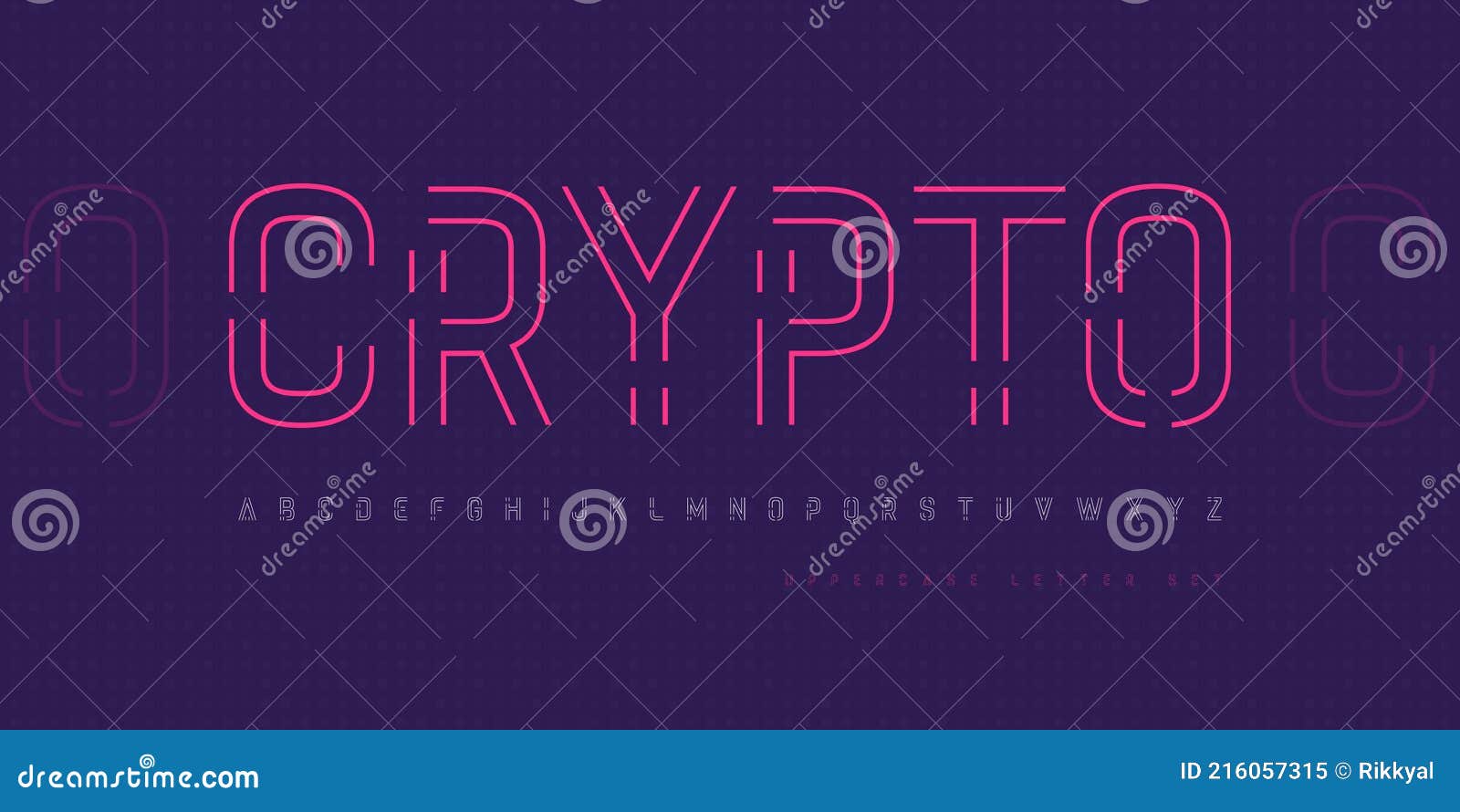 Vector Linear Uppercase Letter Set, Alphabet, Font, Typography Stock ...