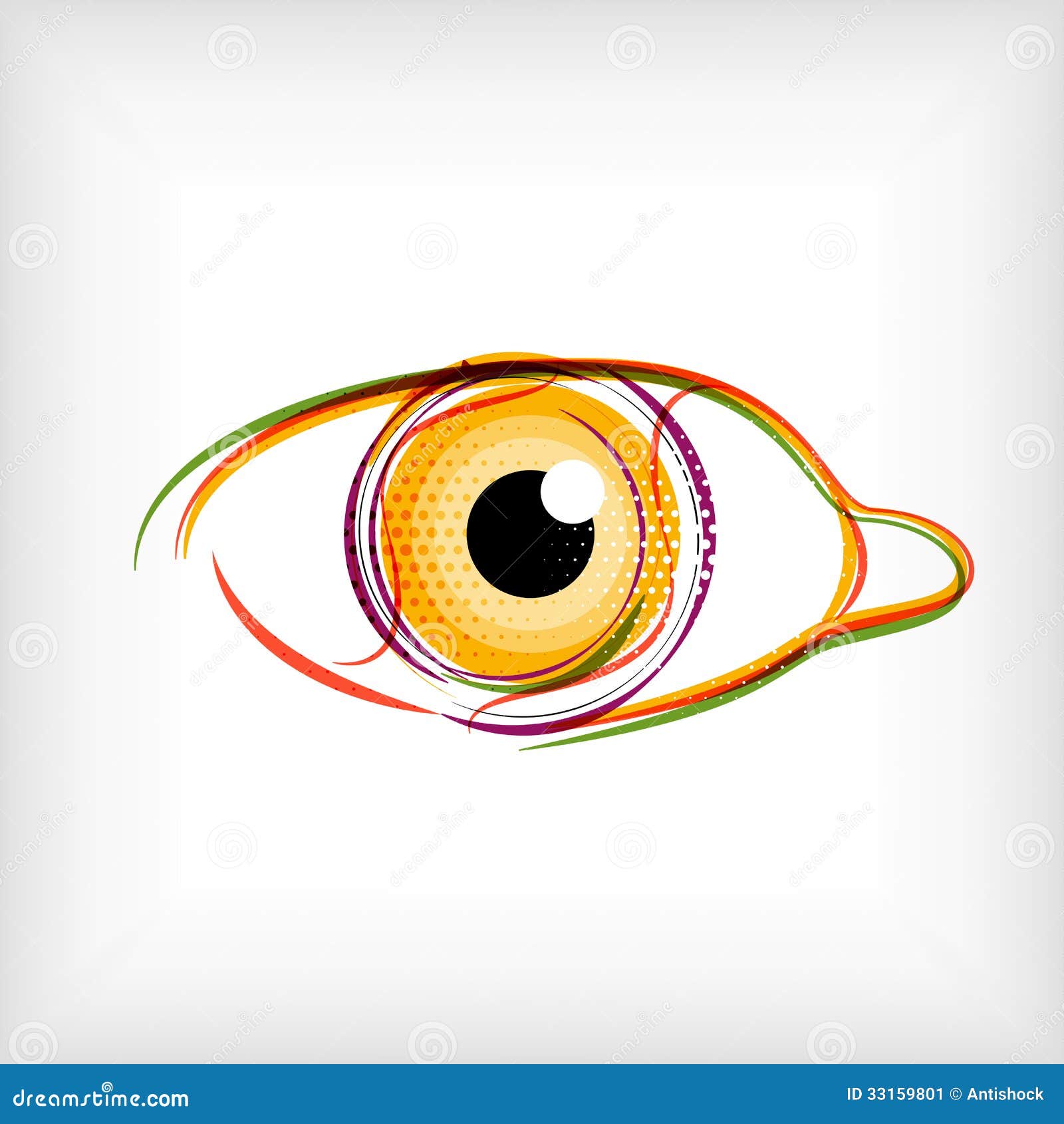 Vector Lines Eye Vector Concept Stock Vector - Illustration of concept ...